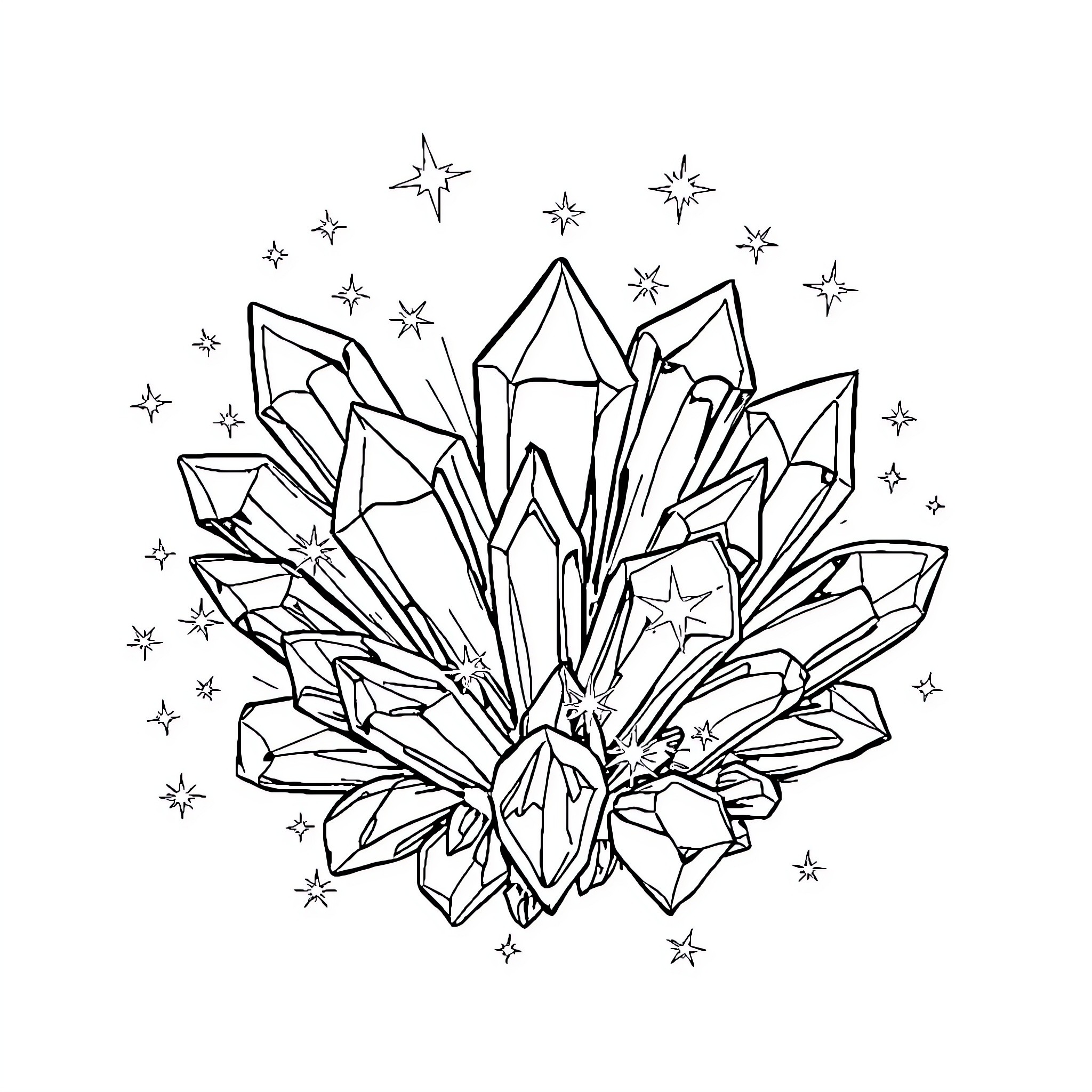 Best Crystal Coloring Pages (Free Printable PDF)