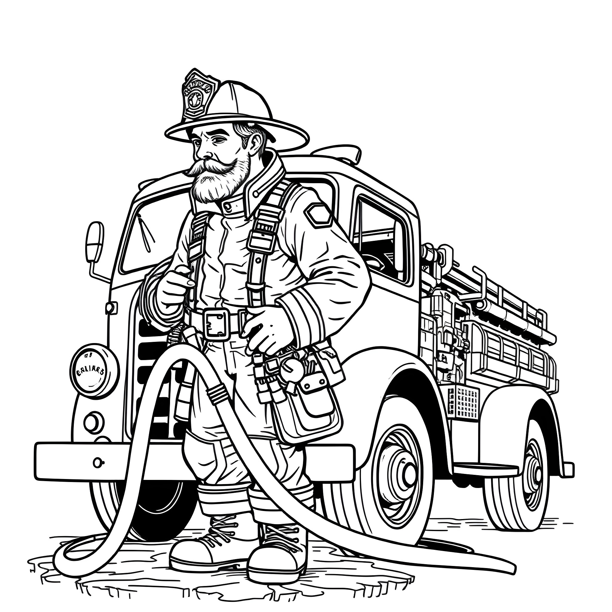 Best Fireman Coloring Pages (Free Printable PDF)