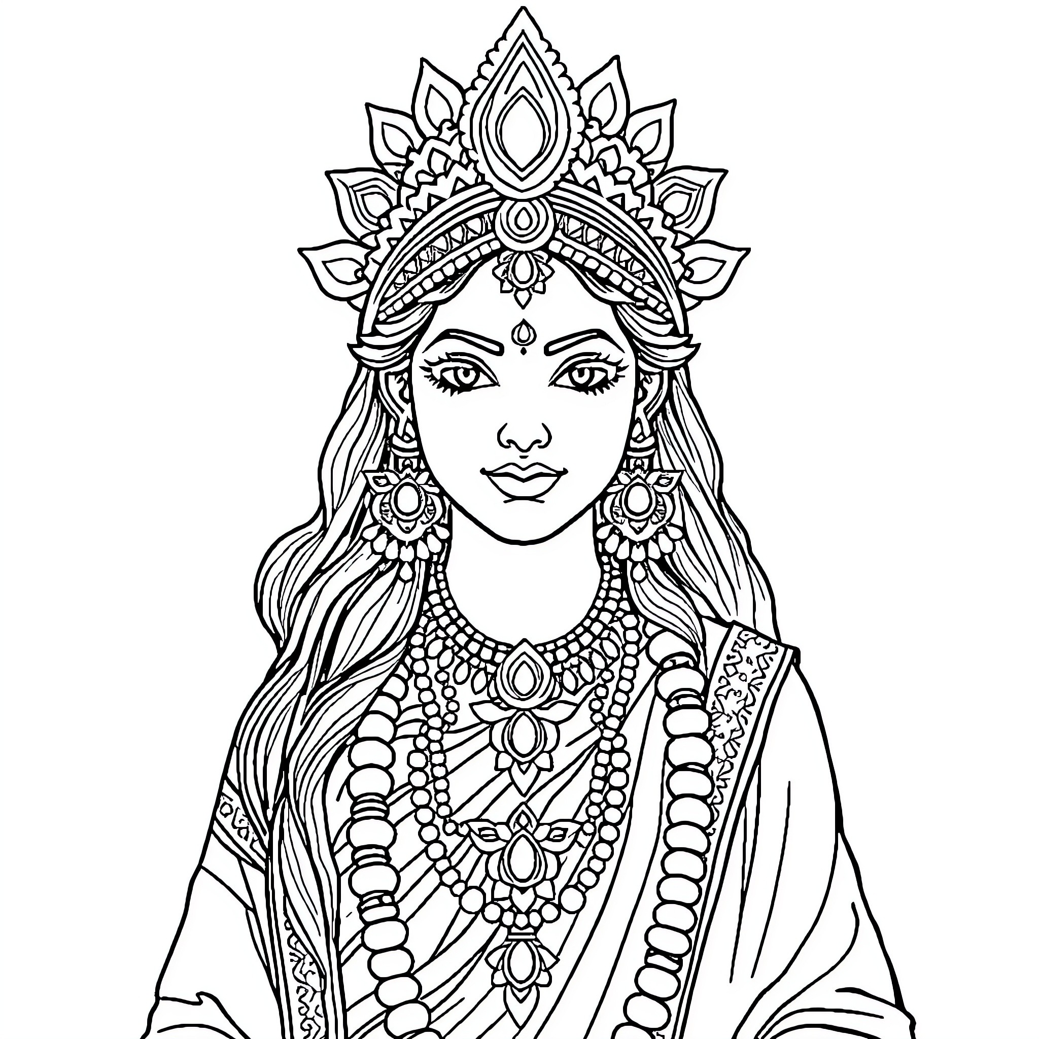 Best Goddess Coloring Pages (Free Printable PDF)