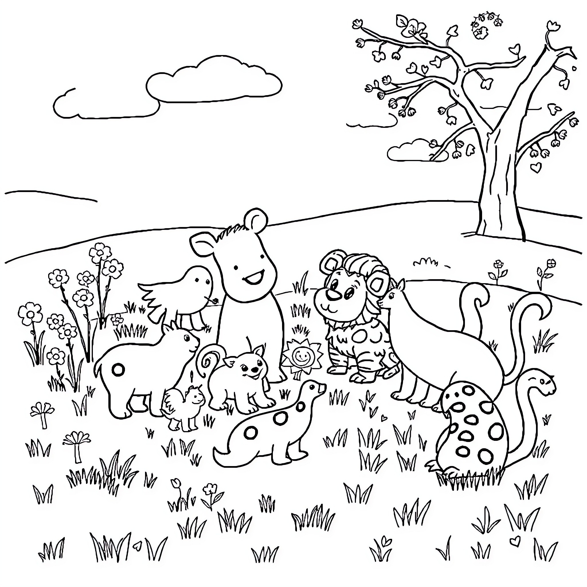 Best Animal Coloring Pages (Free Printable PDF)