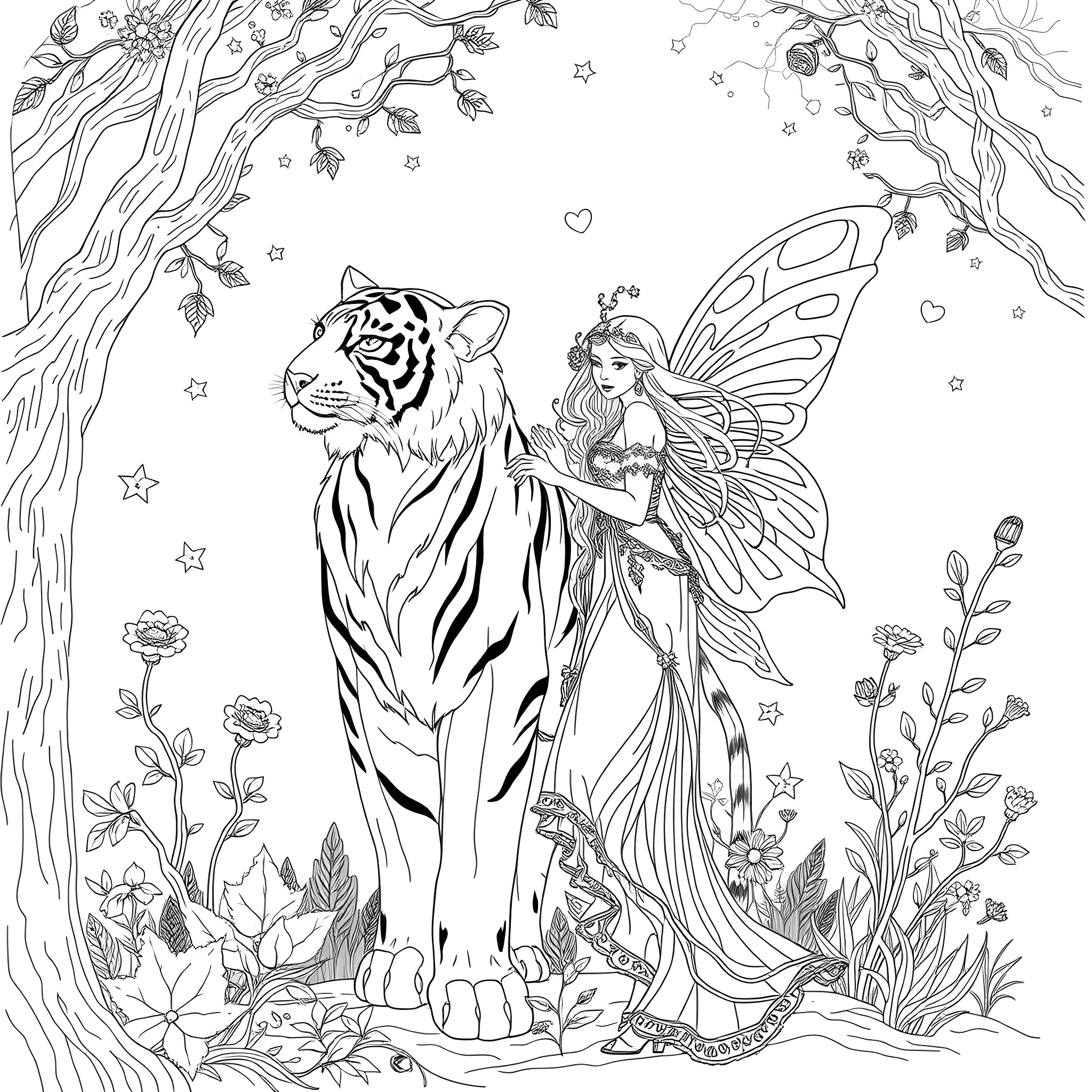 102 Best Tiger Coloring Pages (Free Printable PDFs)