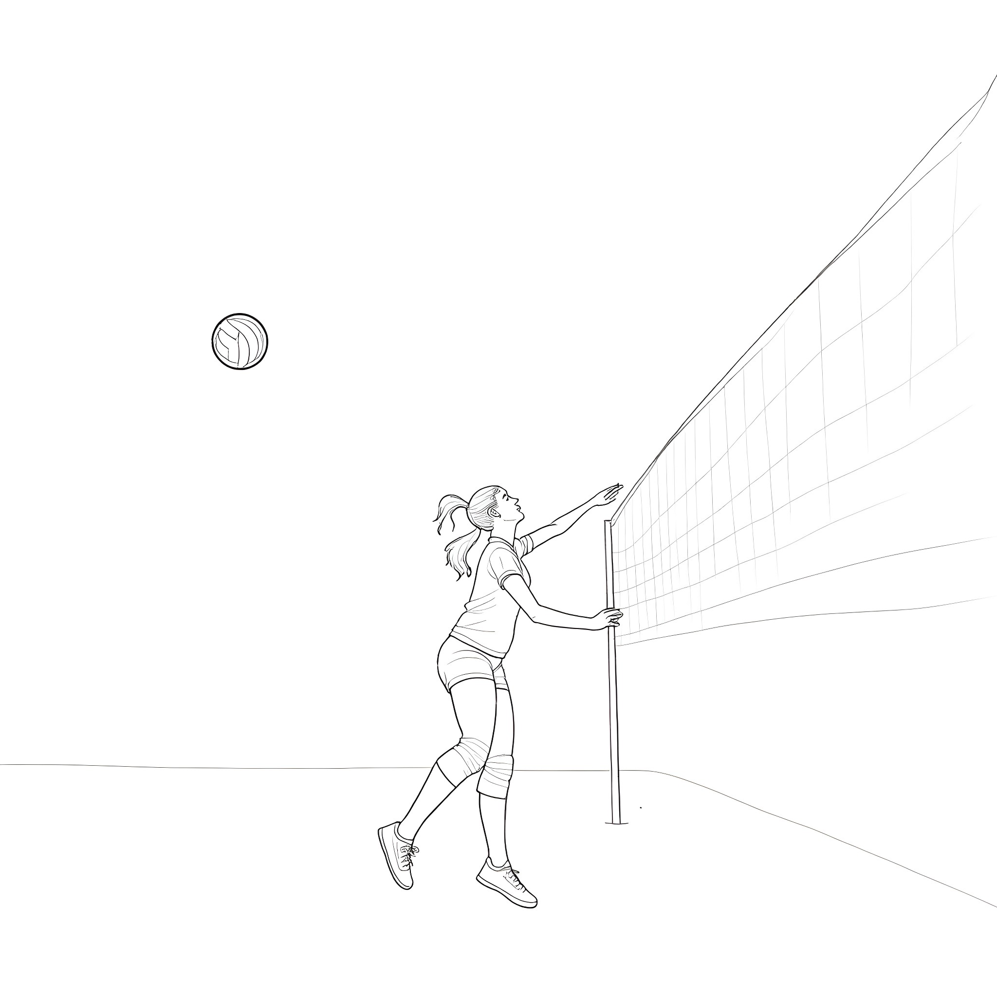 Best Volleyball Player Coloring Pages (Free Printable PDF)