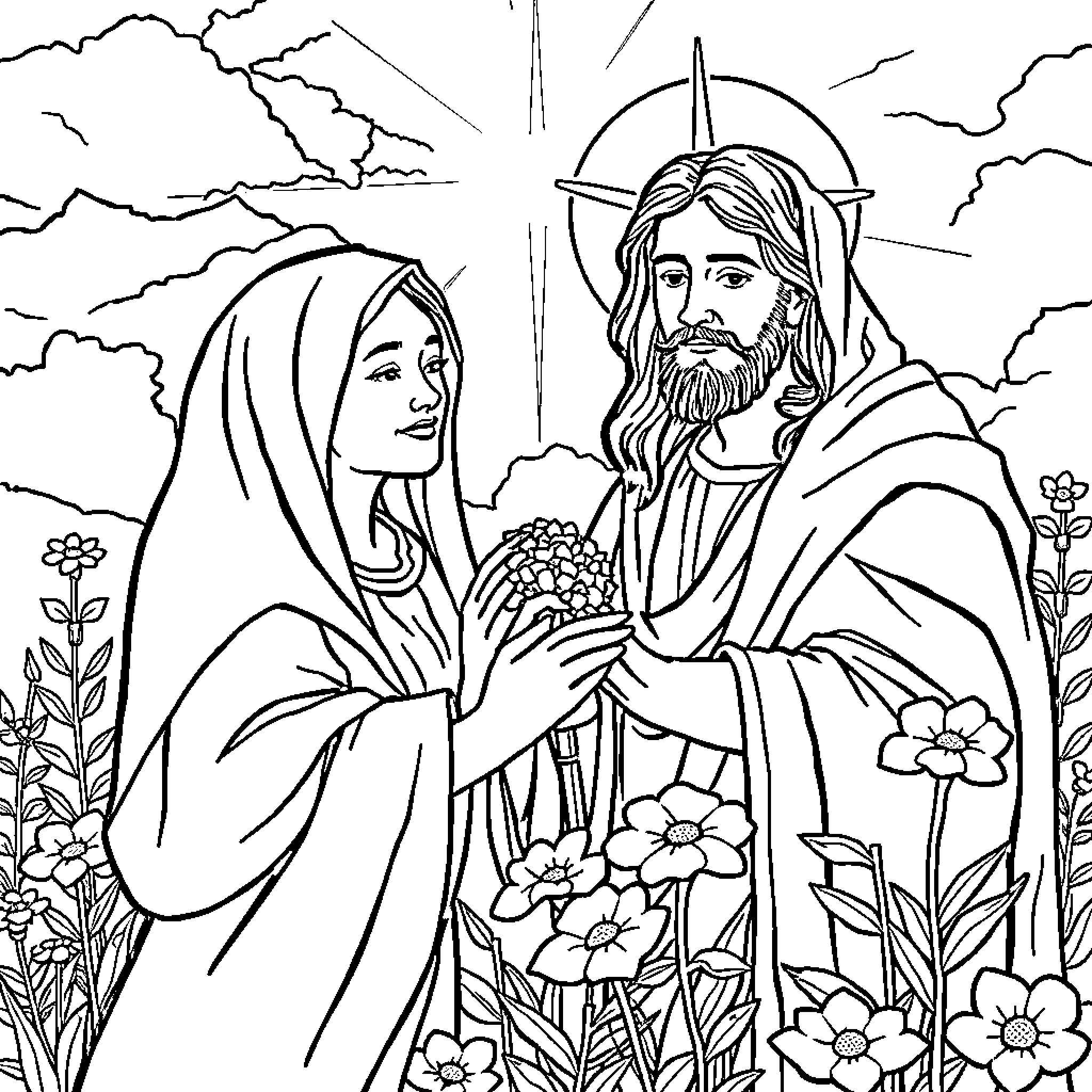 Best Maria Coloring Pages (Free Printable PDF)