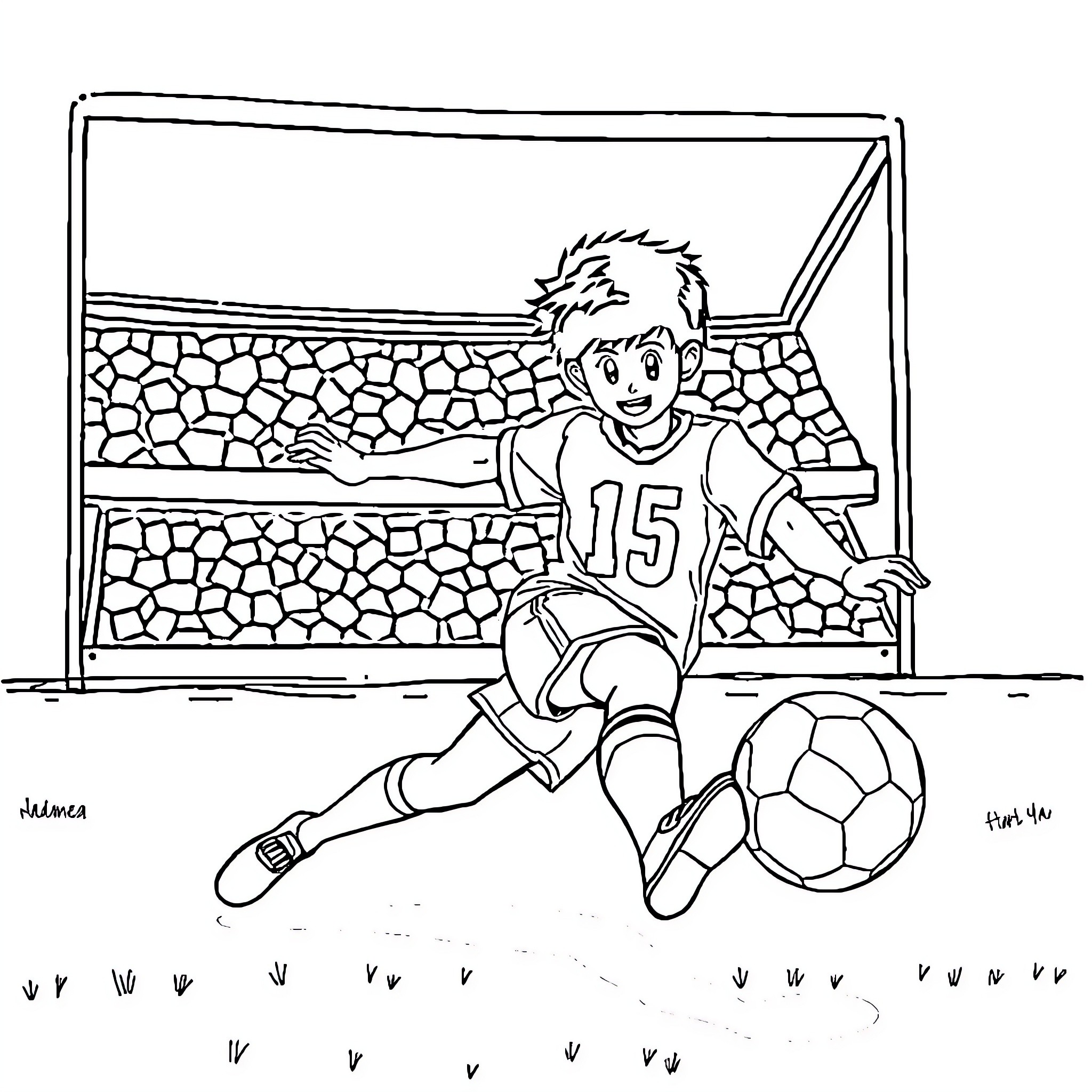 Best Captain Tsubasa Coloring Pages (Free Printable PDF)