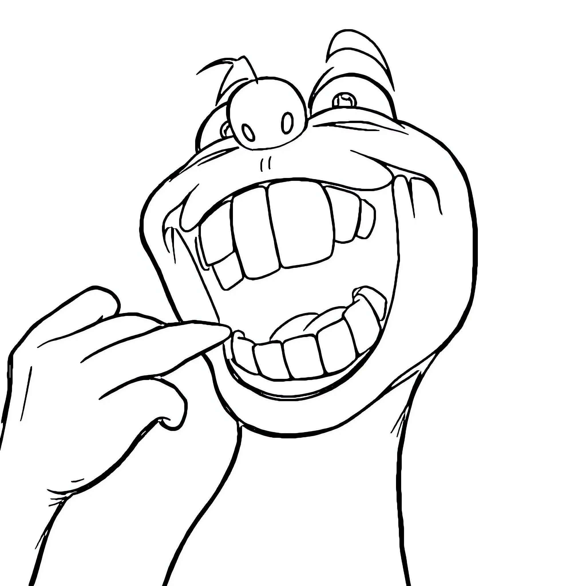 1 Best Chattering Teeth Coloring Pages (Free Printable PDFs)