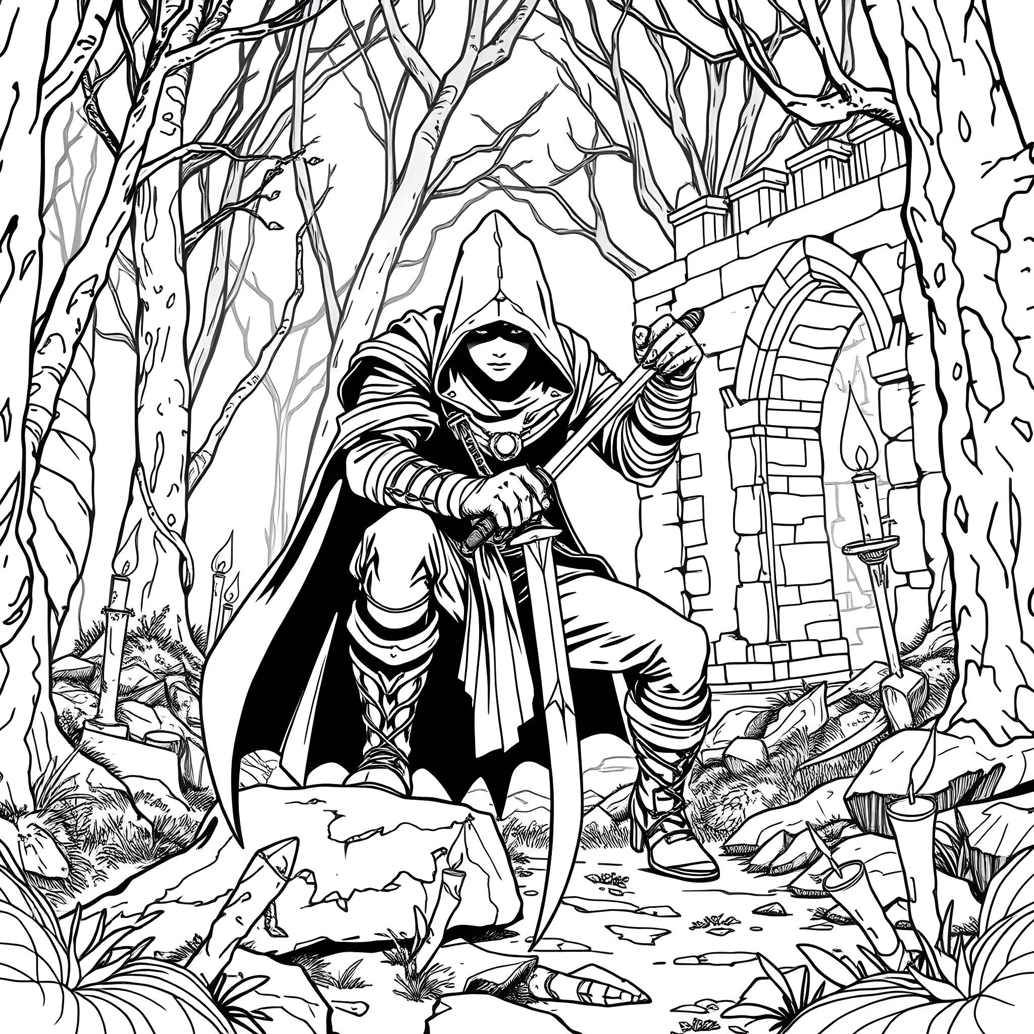 Best Assassin Coloring Pages (Free Printable PDF)