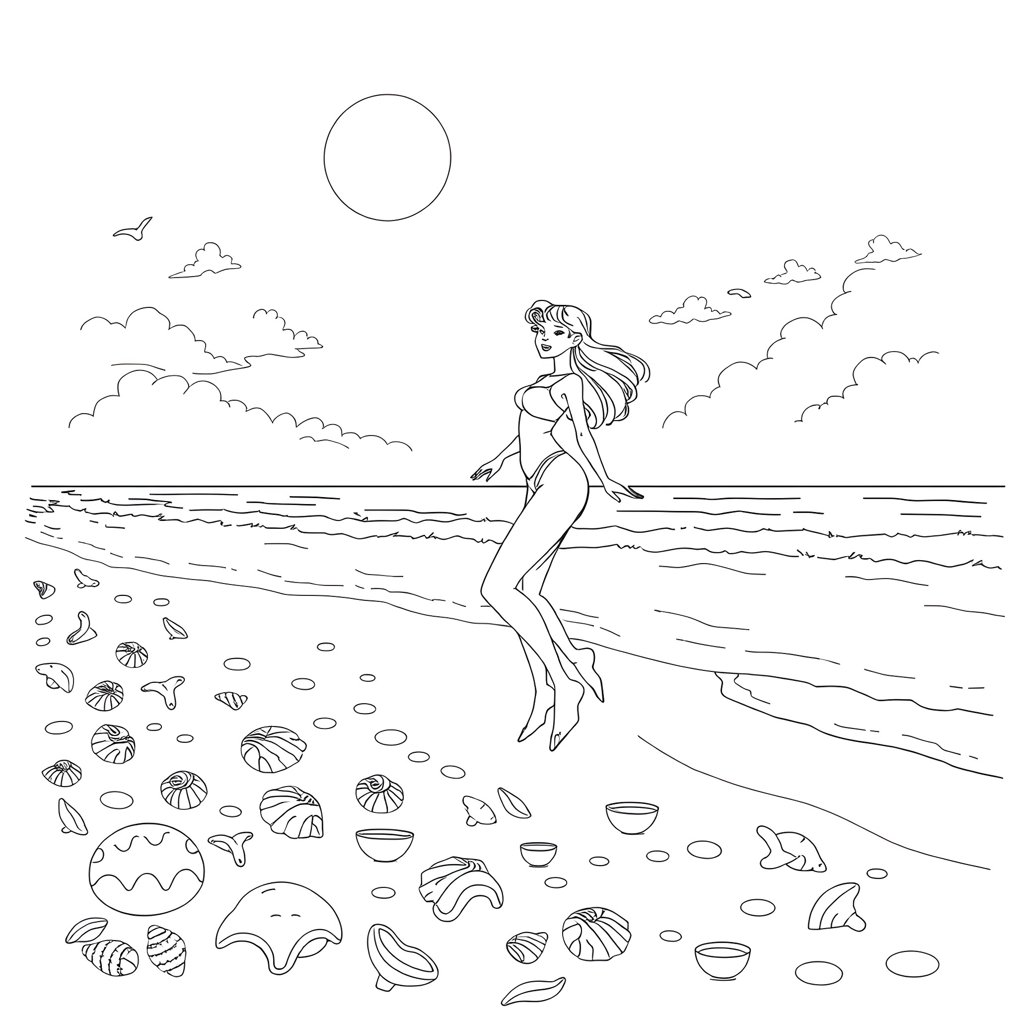 Best Lady Coloring Pages (Free Printable PDF)