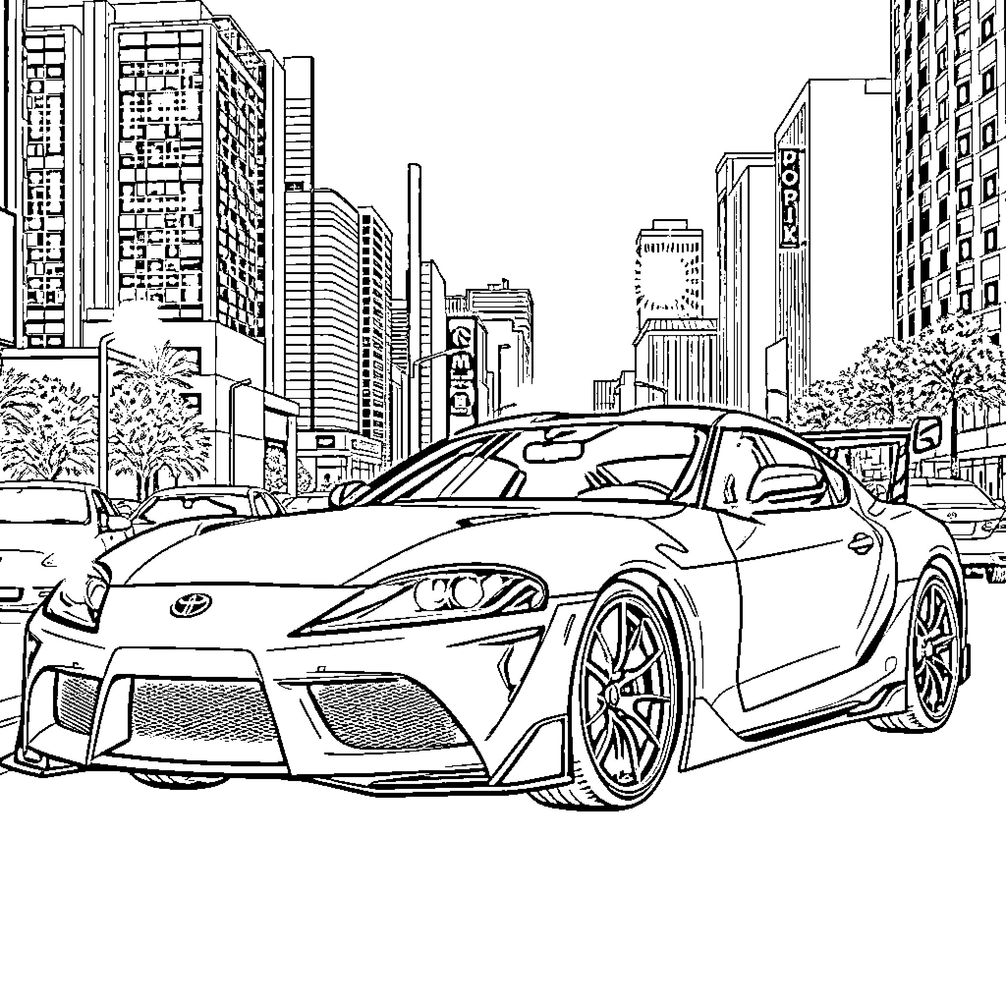 Best Toyota Supra Coloring Pages (Free Printable PDF)