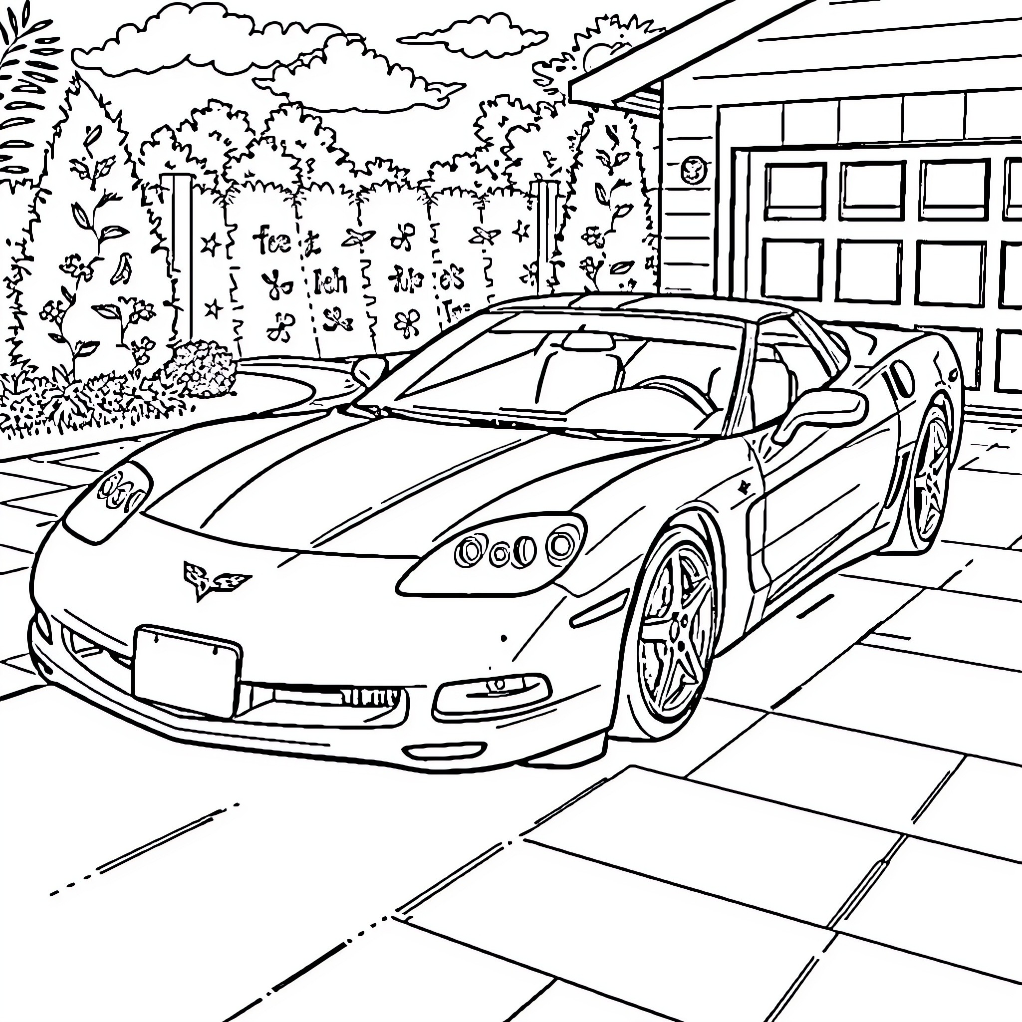 4 Best C5 Corvette Coloring Pages (Free Printable PDFs)