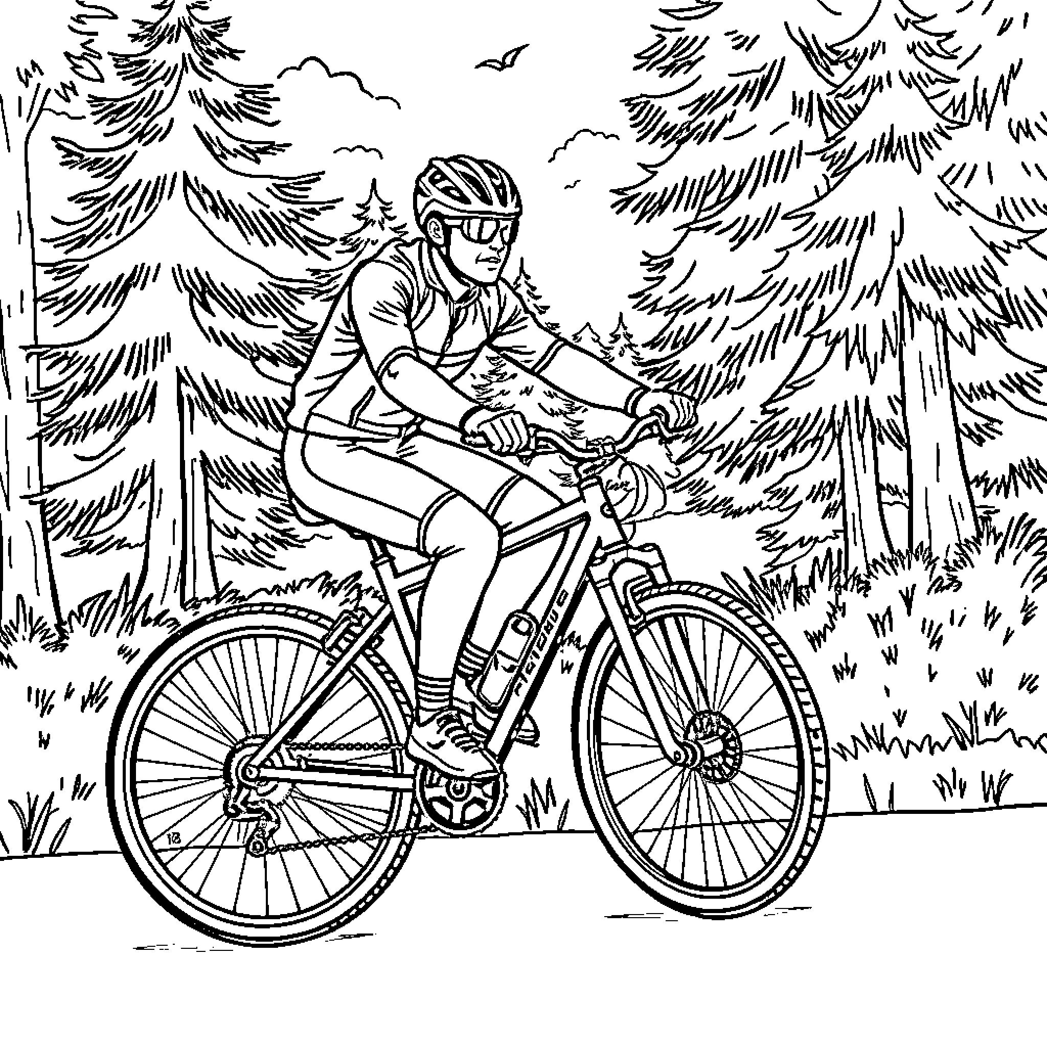 Best Cyclist Coloring Pages (Free Printable PDF)