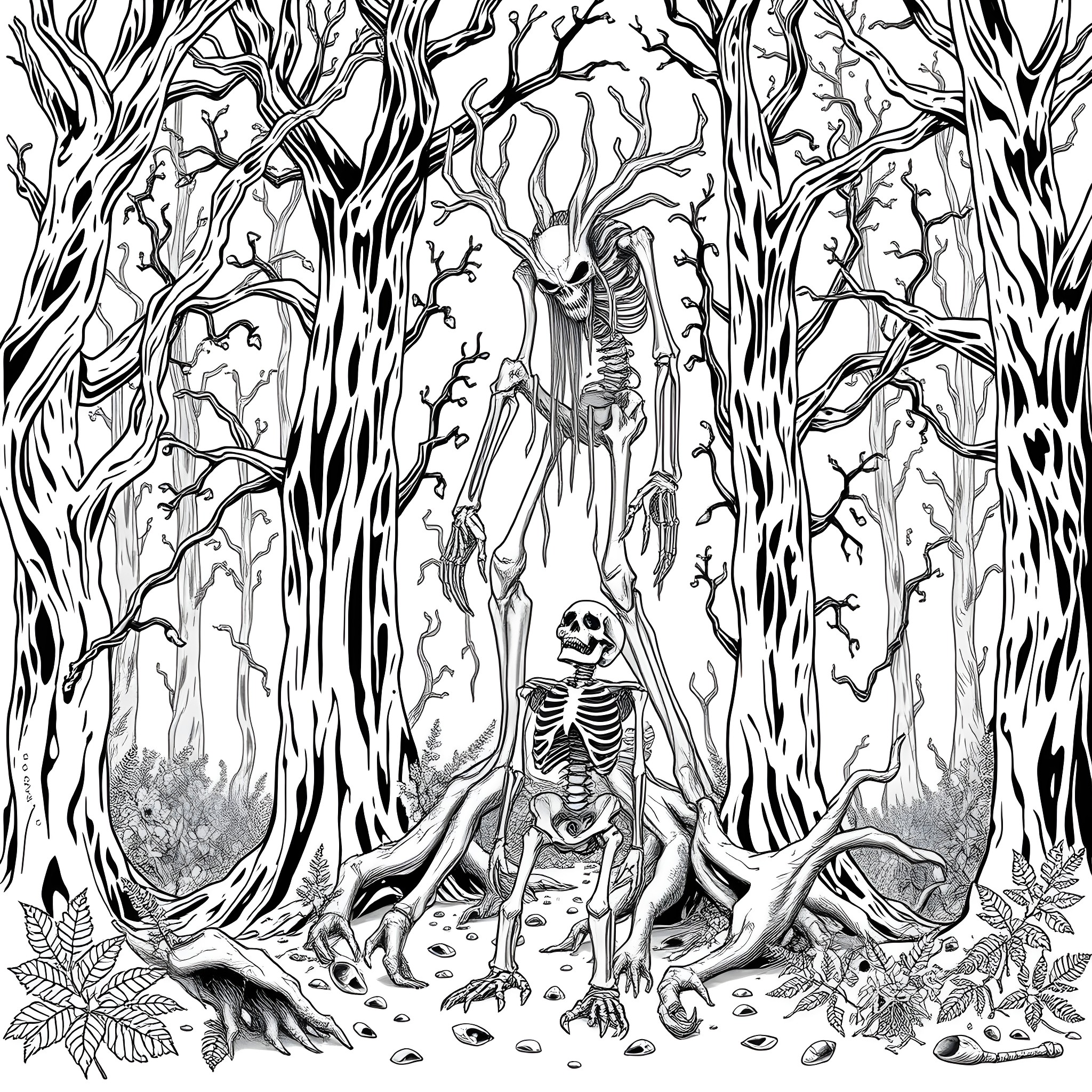 Best Wendigo Coloring Pages (Free Printable PDF)