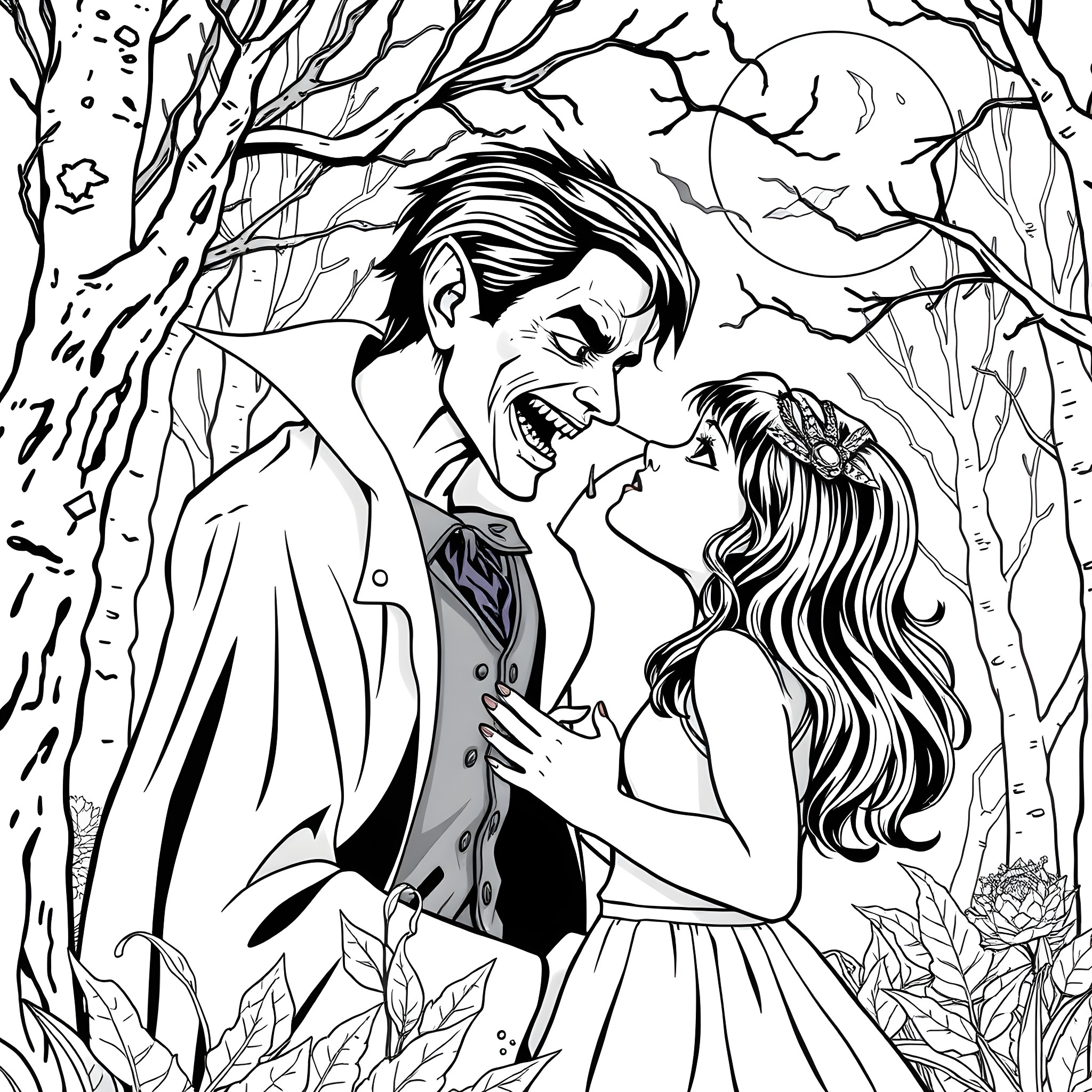 Best Vampire Coloring Pages (Free Printable PDF)