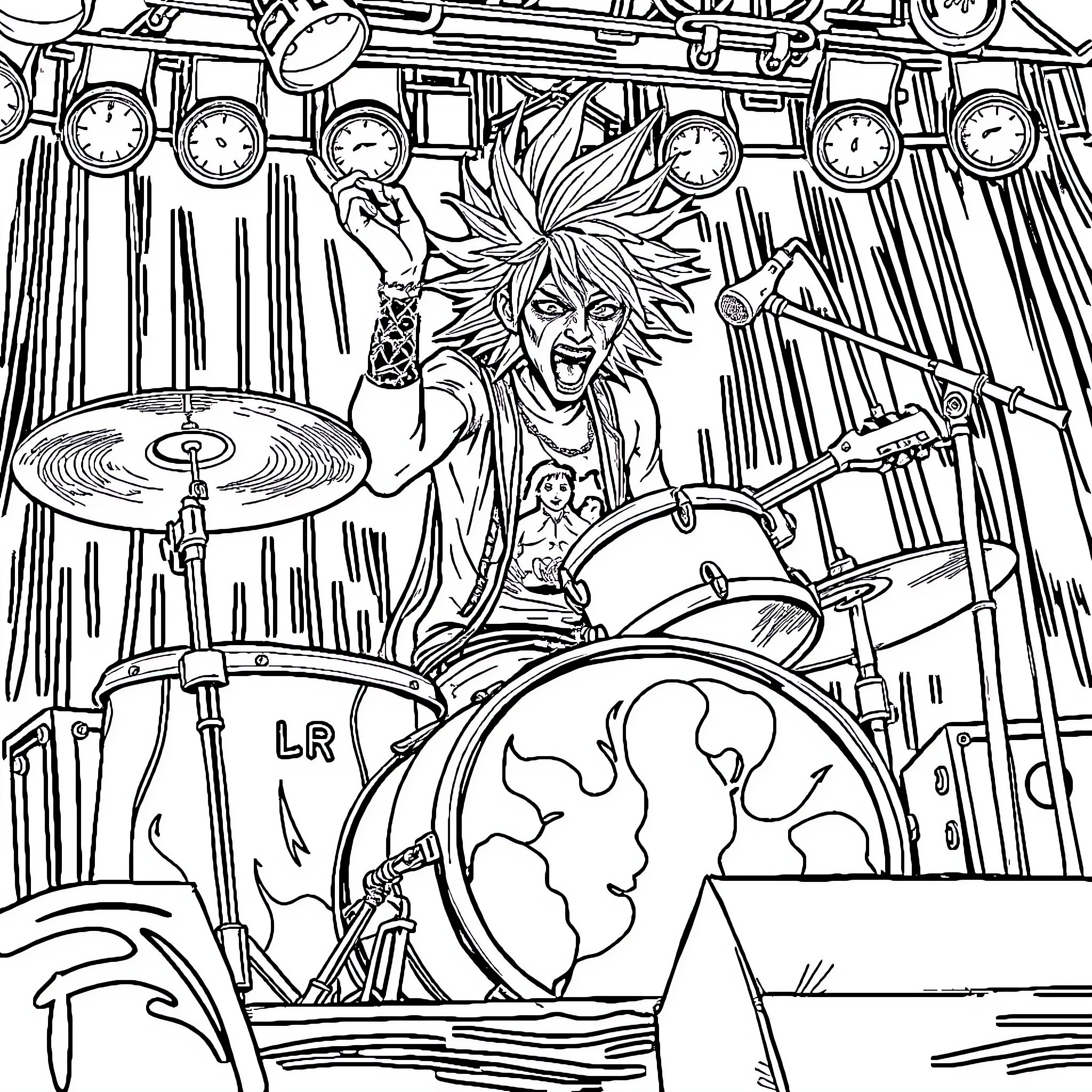 Best Drummer Coloring Pages (Free Printable PDF)