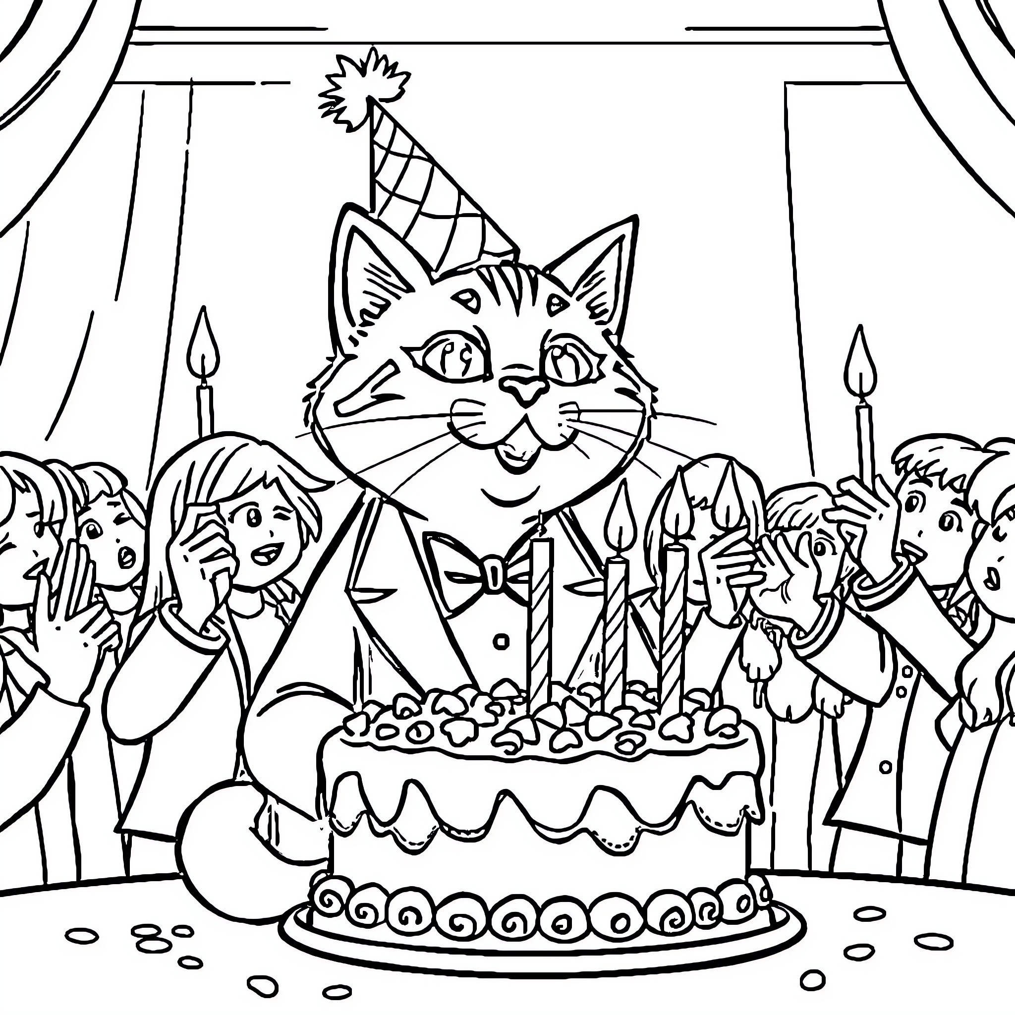 Best Tuxedo Cat Coloring Pages (Free Printable PDF)