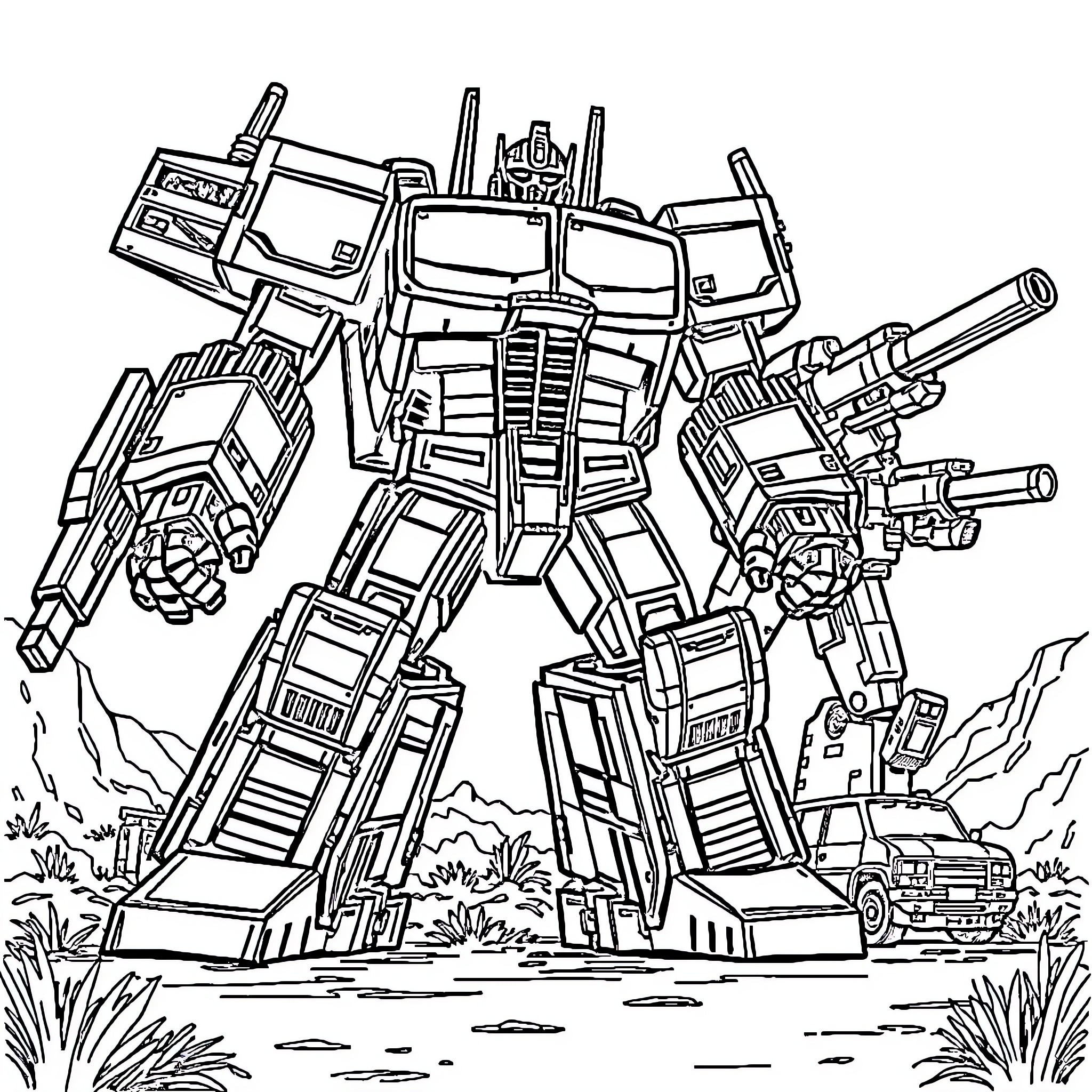 Best Transformer Coloring Pages (Free Printable PDF)