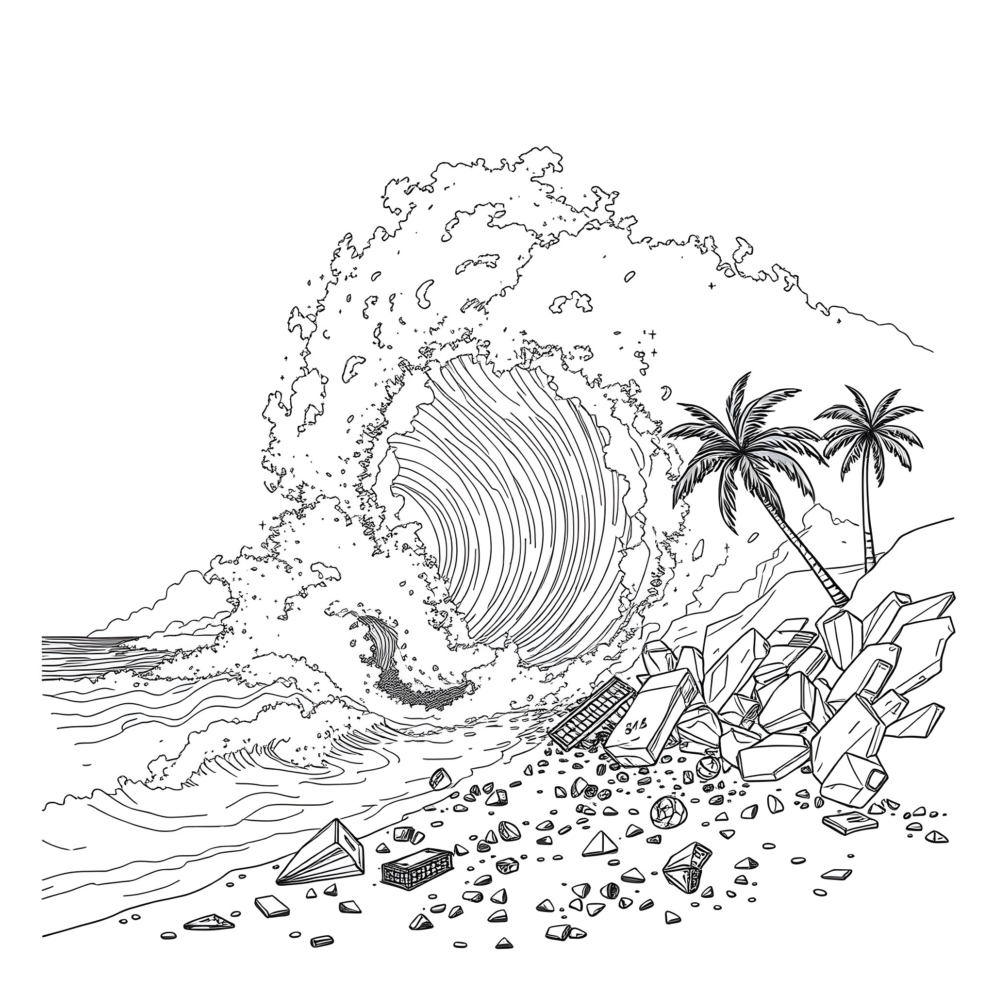 10 Best Tsunami Coloring Pages (Free Printable PDFs)