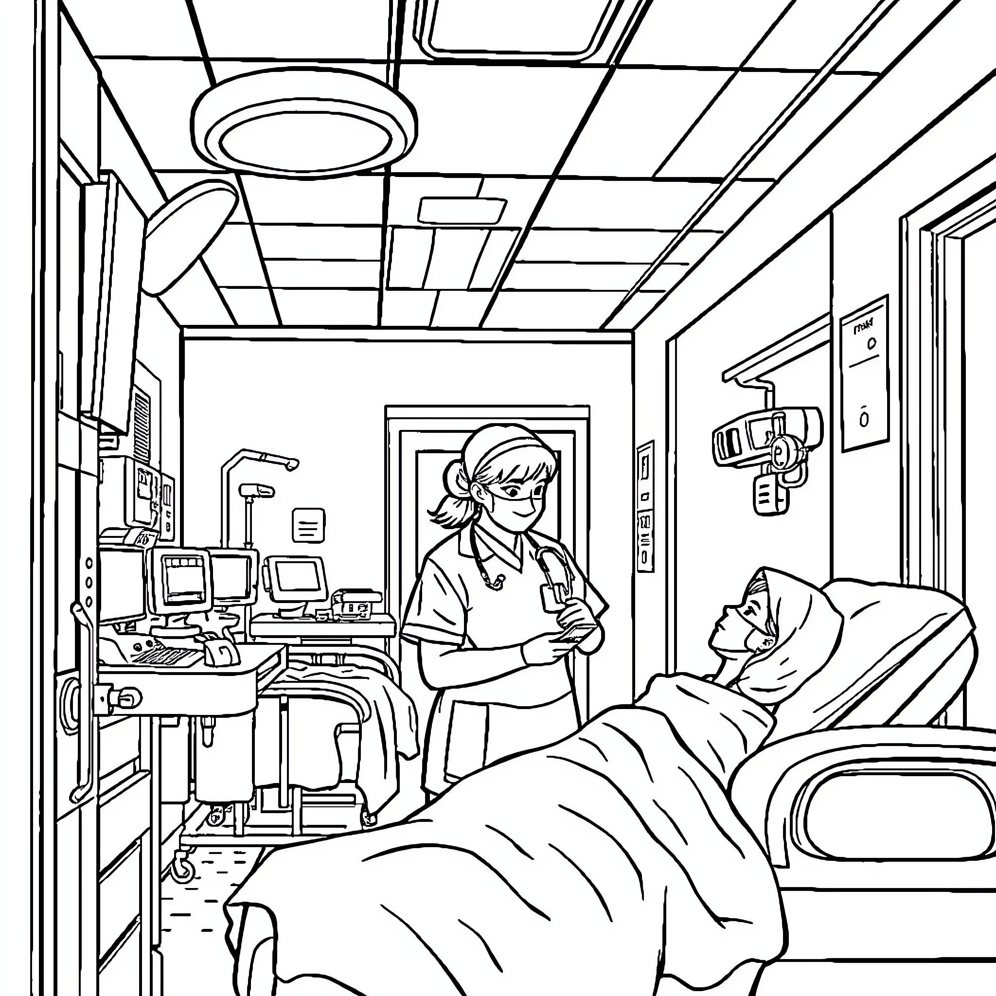 Best Nurse Coloring Pages (Free Printable PDF)