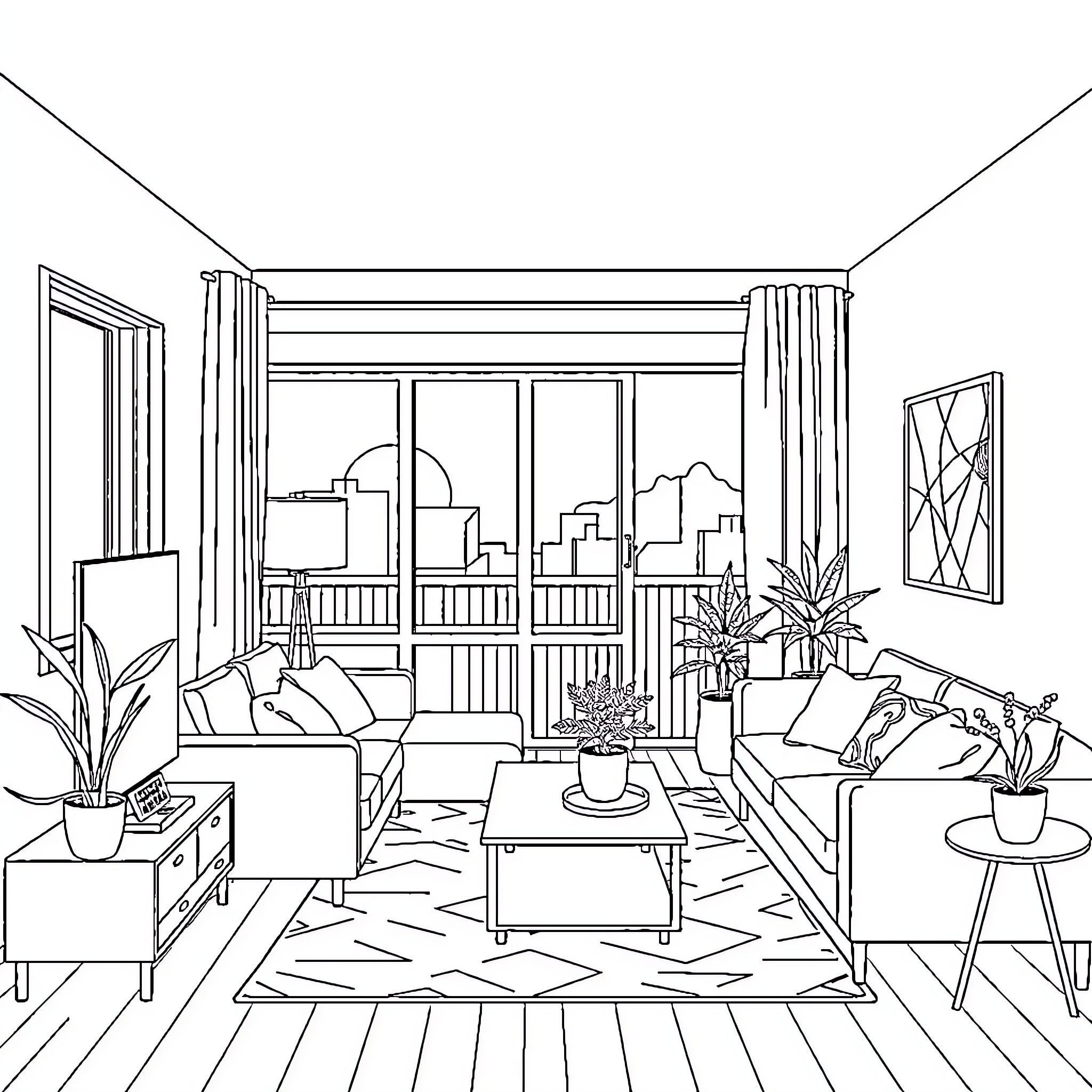 Best Apartment Coloring Pages (Free Printable PDF)