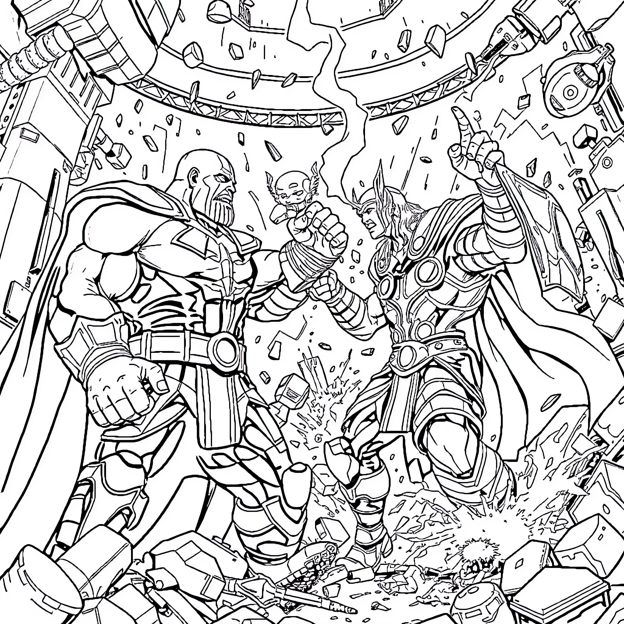 Best Thanos Coloring Pages (Free Printable PDF)