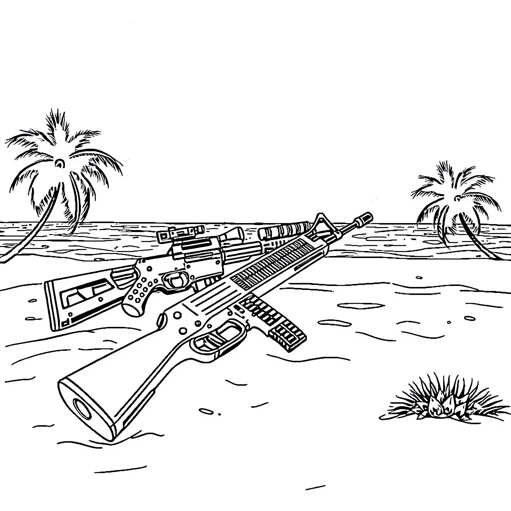 Best Gun Coloring Pages (Free Printable PDF)