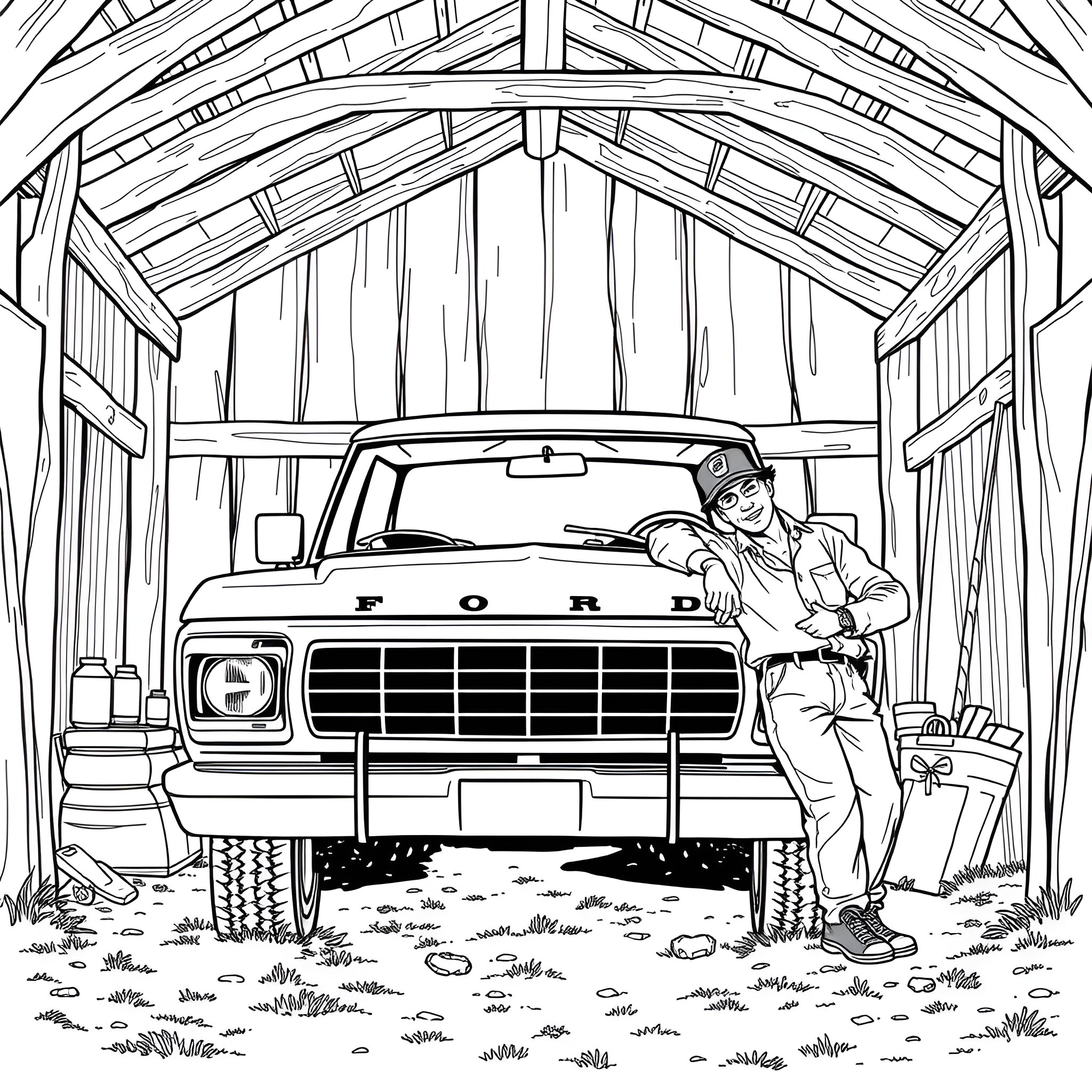 Best Ford F100 Coloring Pages (Free Printable PDF)