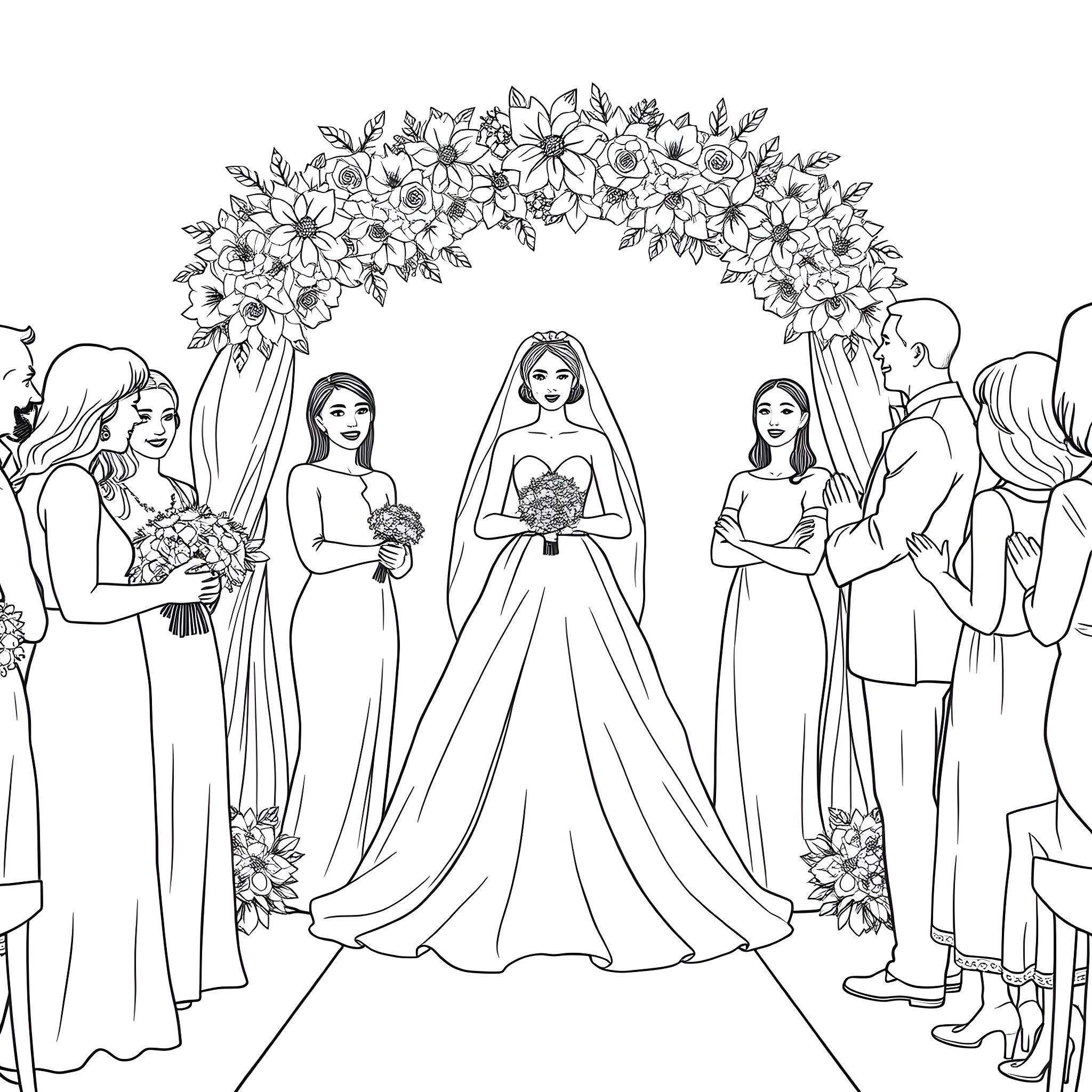 Best Bride Coloring Pages (Free Printable PDF)