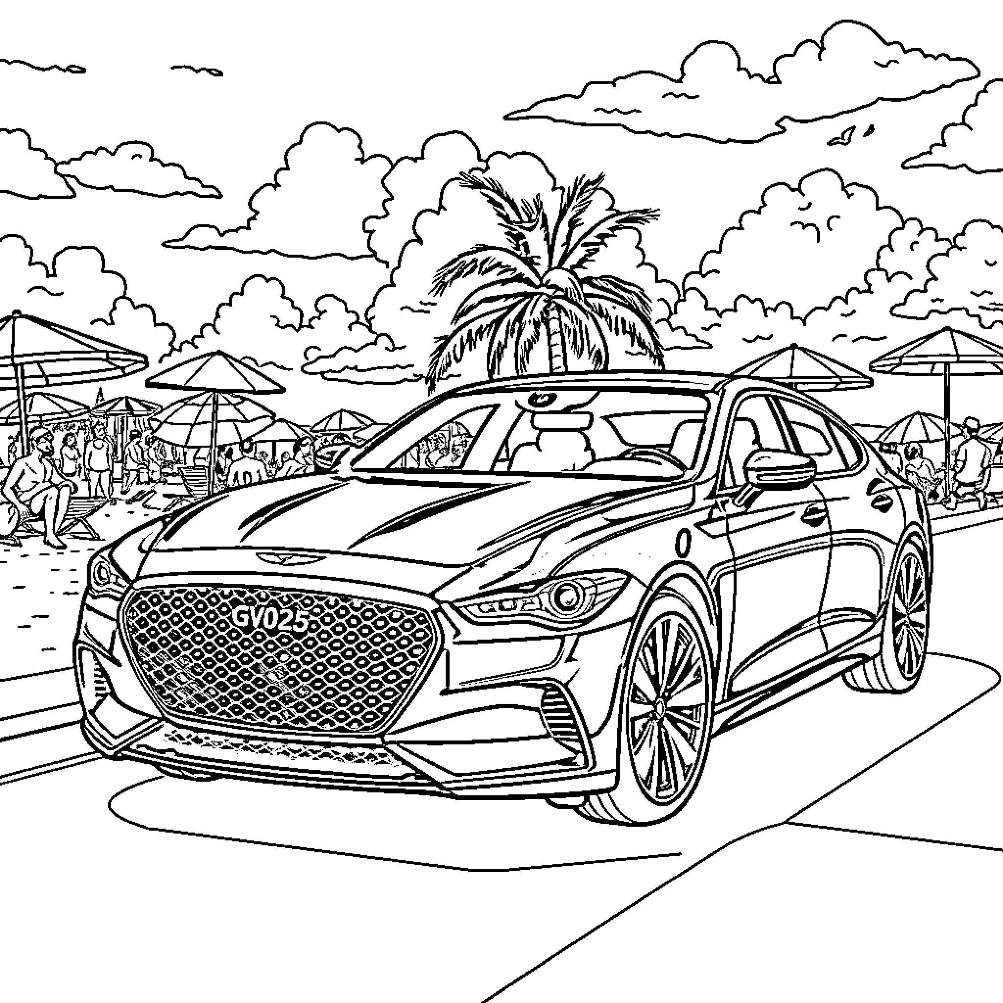Best Genesis GV80 Coloring Pages (Free Printable PDF)