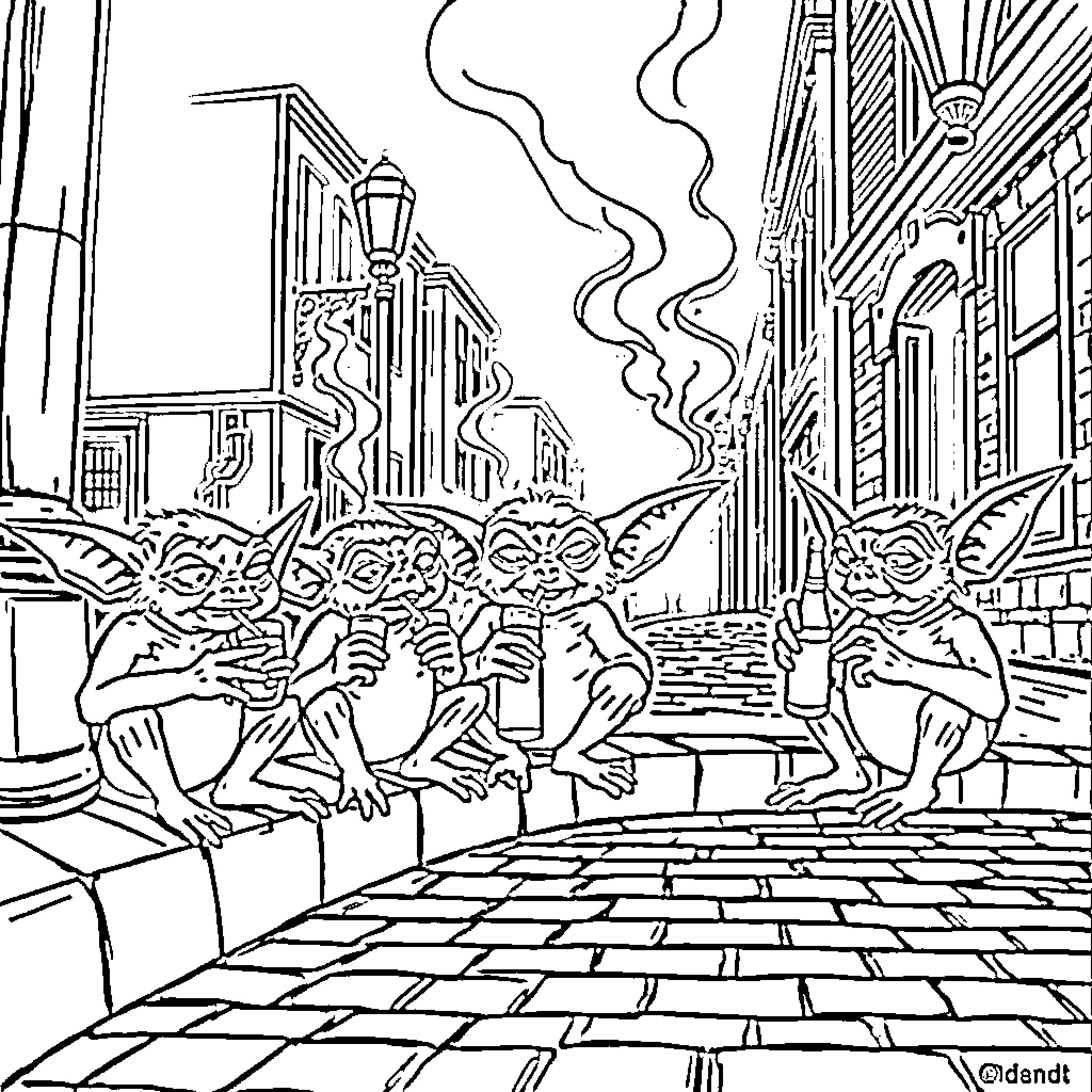 Best Gremlin Coloring Pages (Free Printable PDF)