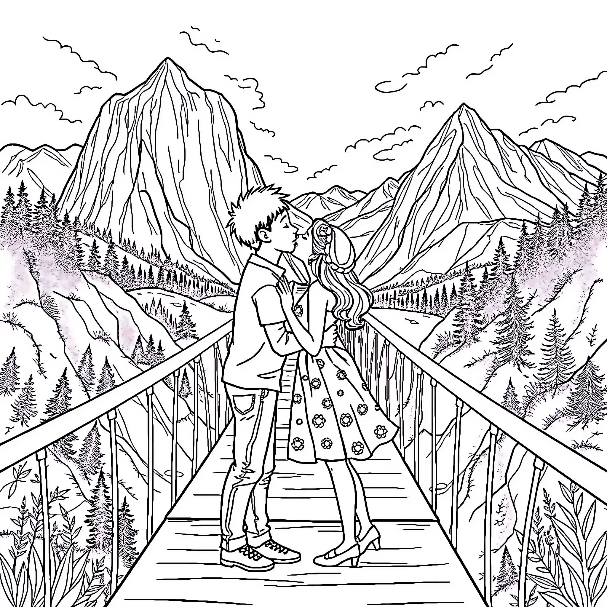 Best Kiss Coloring Pages (Free Printable PDF)
