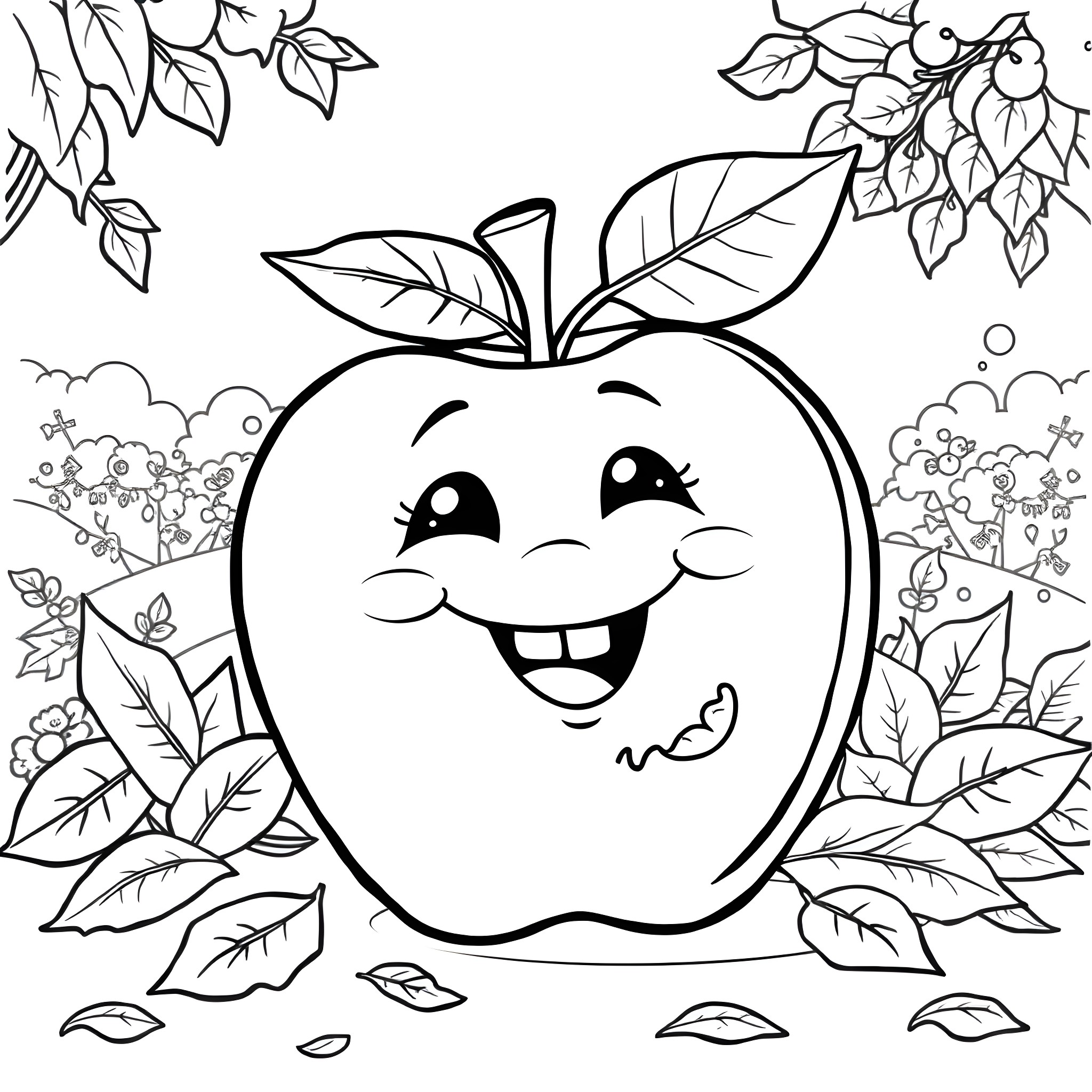 Best Apple Coloring Pages (Free Printable PDF)