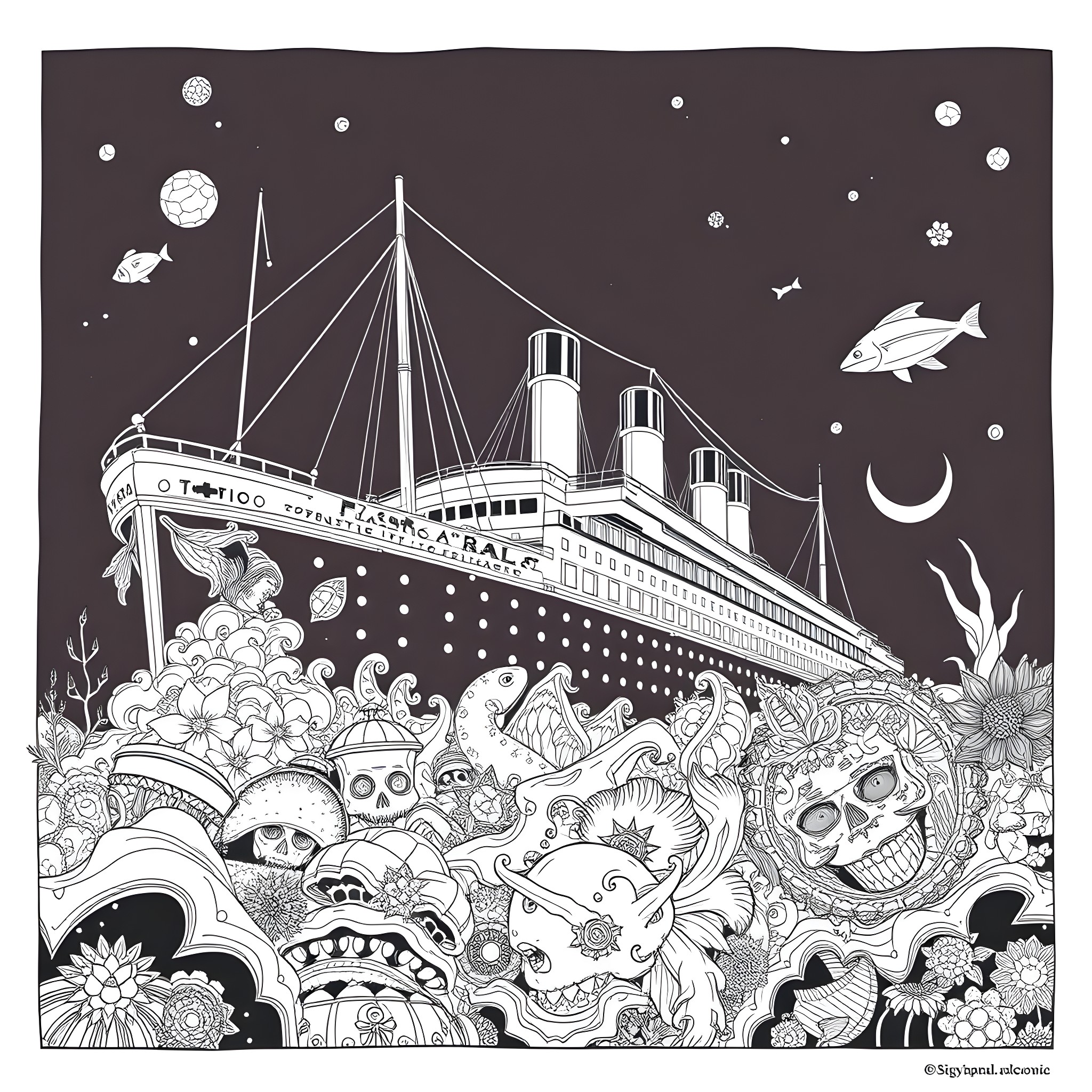 Best Titanic Coloring Pages (Free Printable PDF)