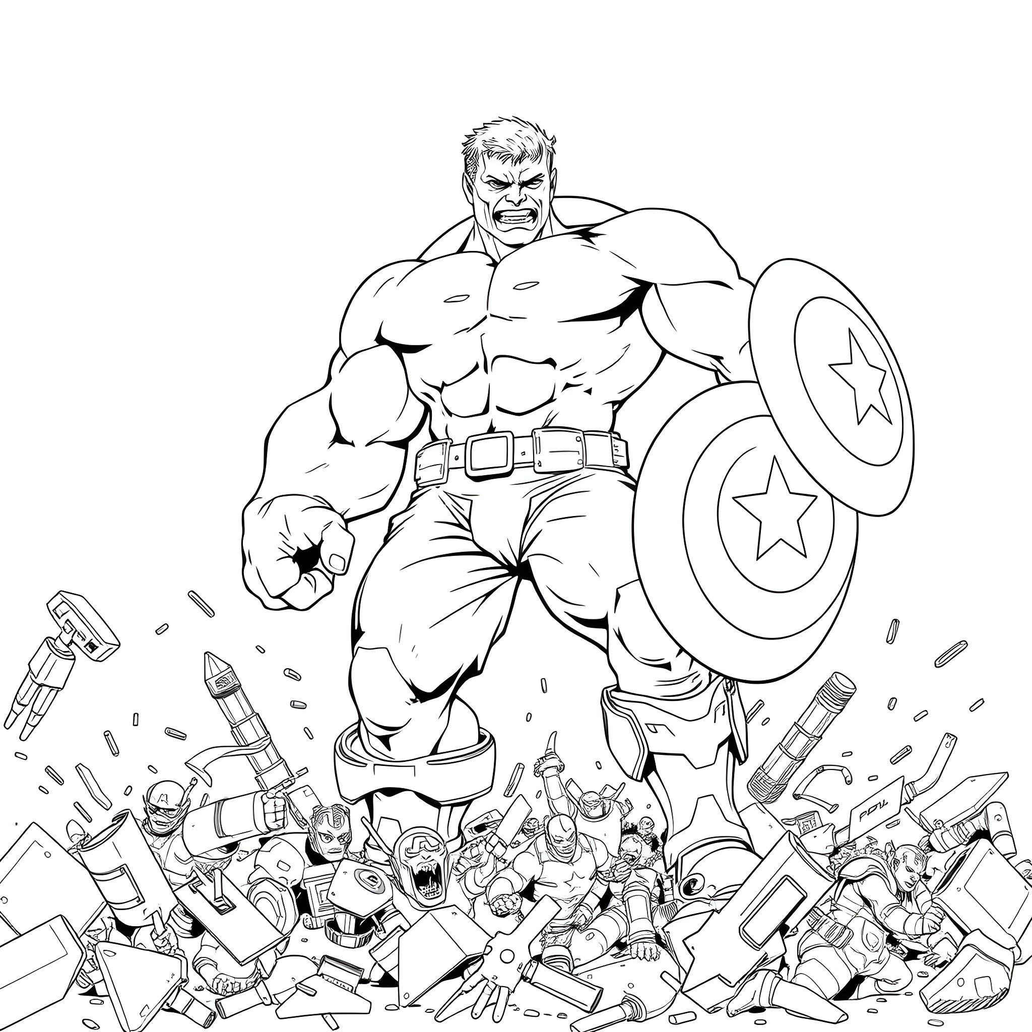 69 Best Hulk Coloring Pages (Free Printable PDFs)