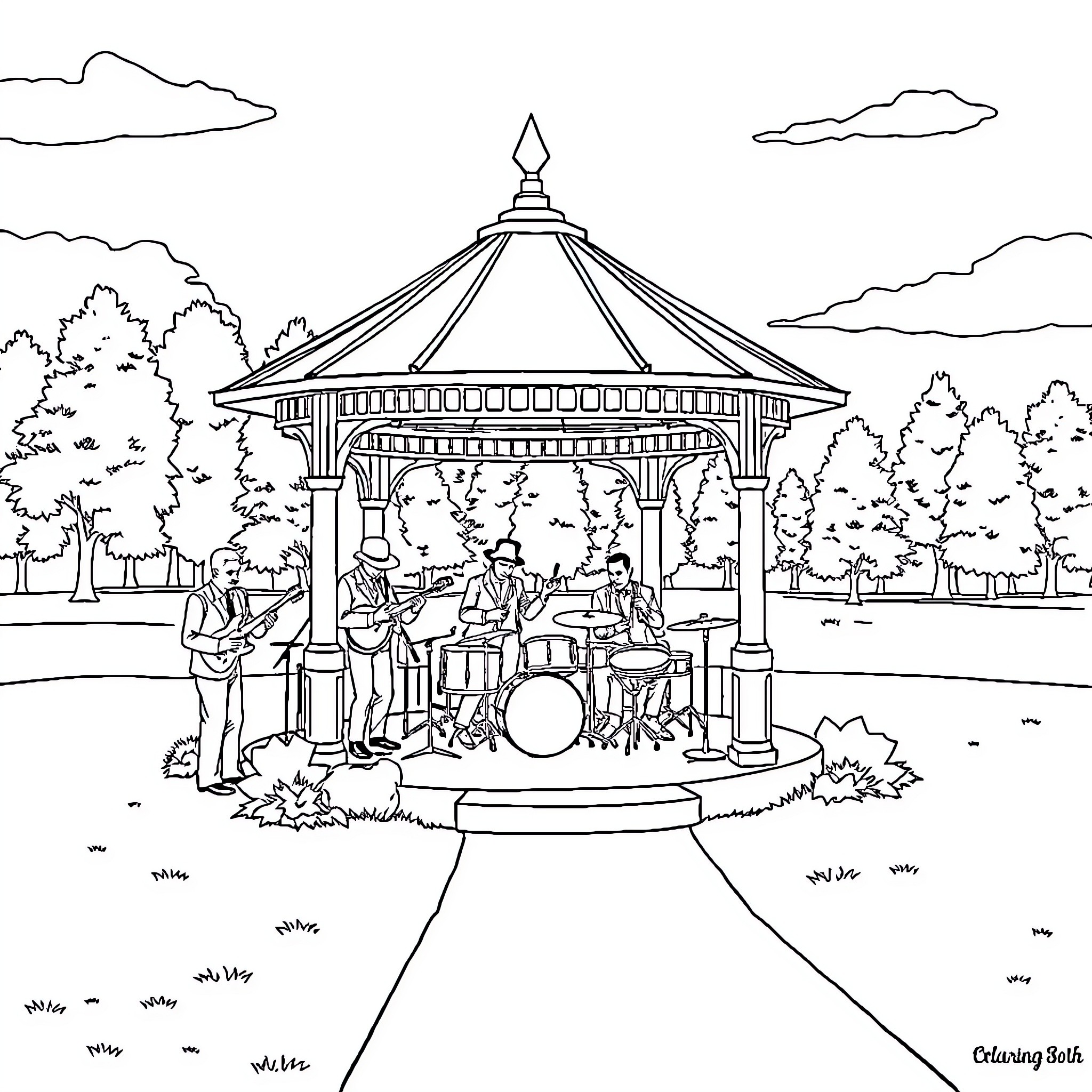 2 Best Jazz Band Coloring Pages (Free Printable PDFs)