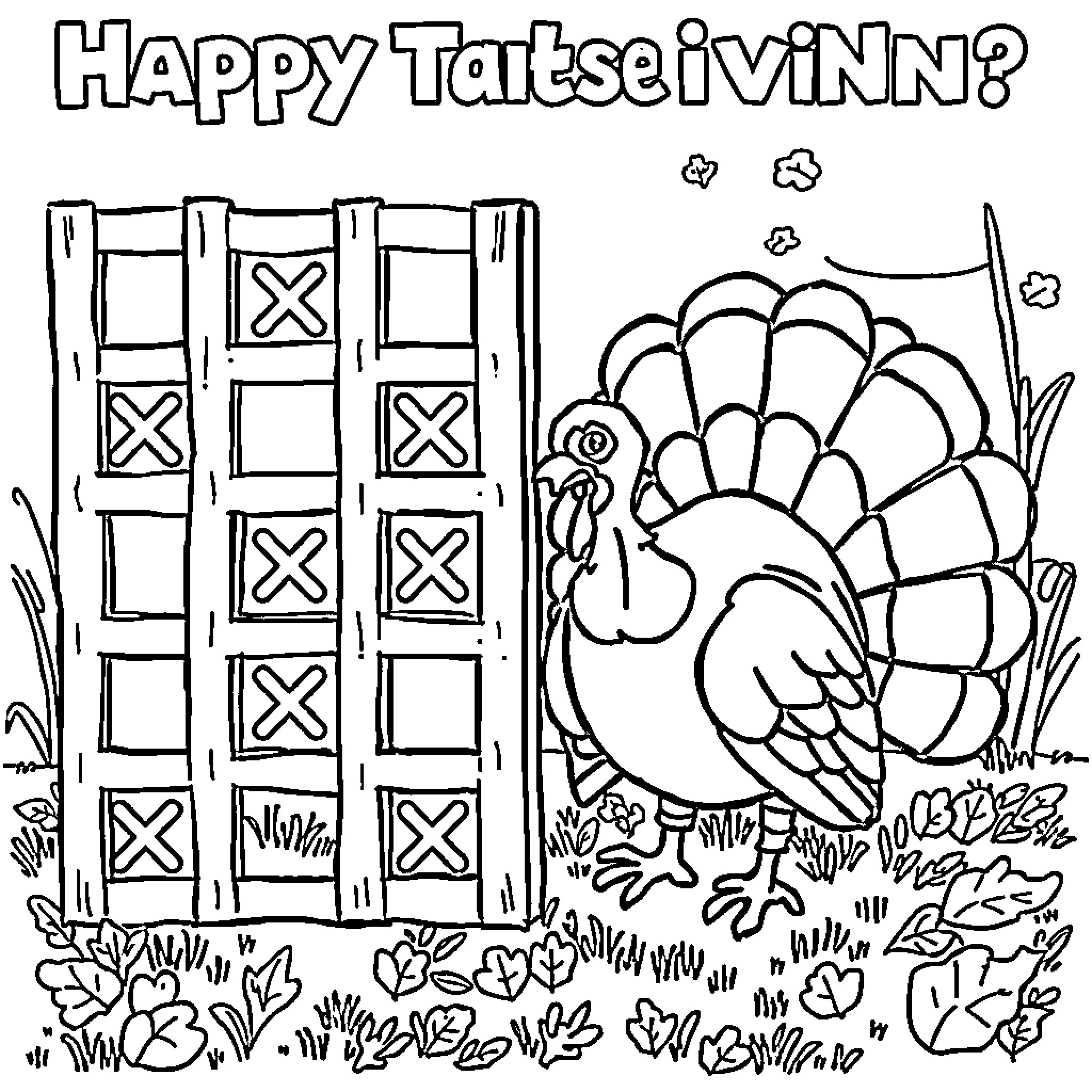 Best Turkey Coloring Pages (Free Printable PDF)