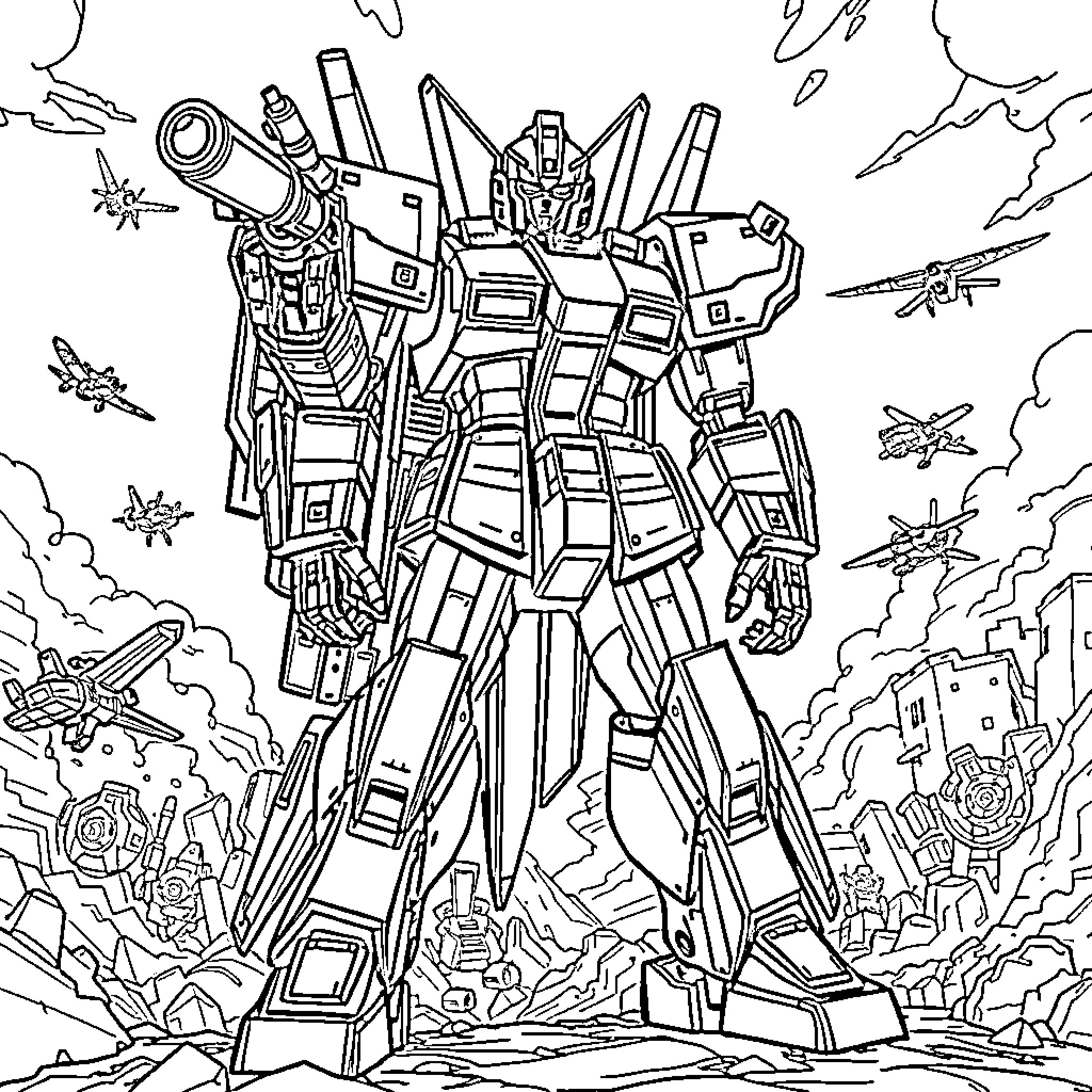 Best Gundam Coloring Pages (Free Printable PDF)