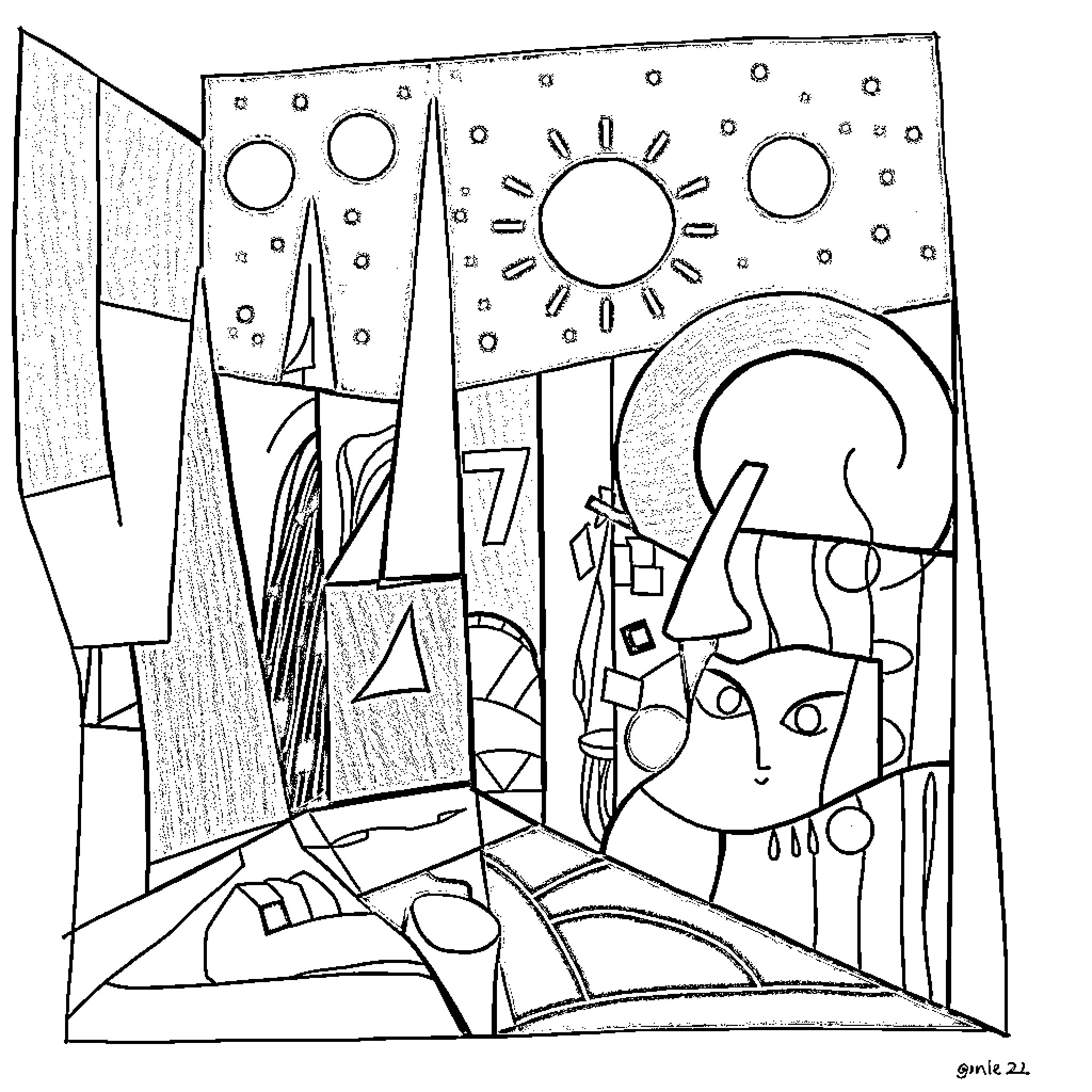 Best Cubism Coloring Pages (Free Printable PDF)