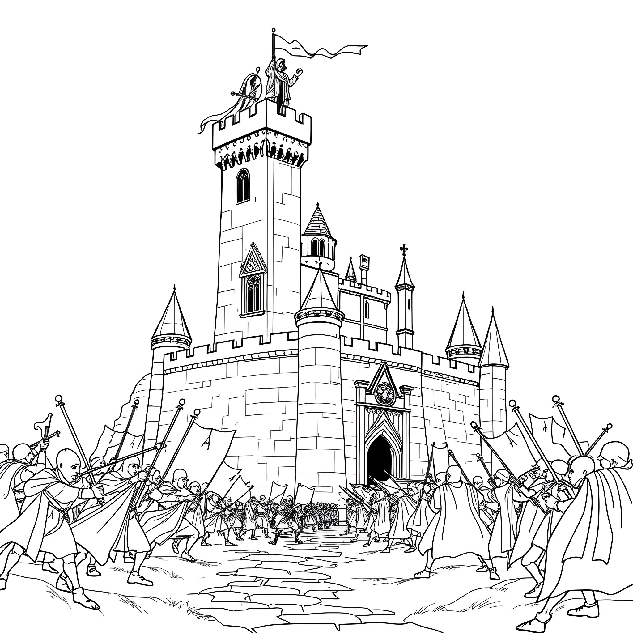 Best Castle Coloring Pages (Free Printable PDF)