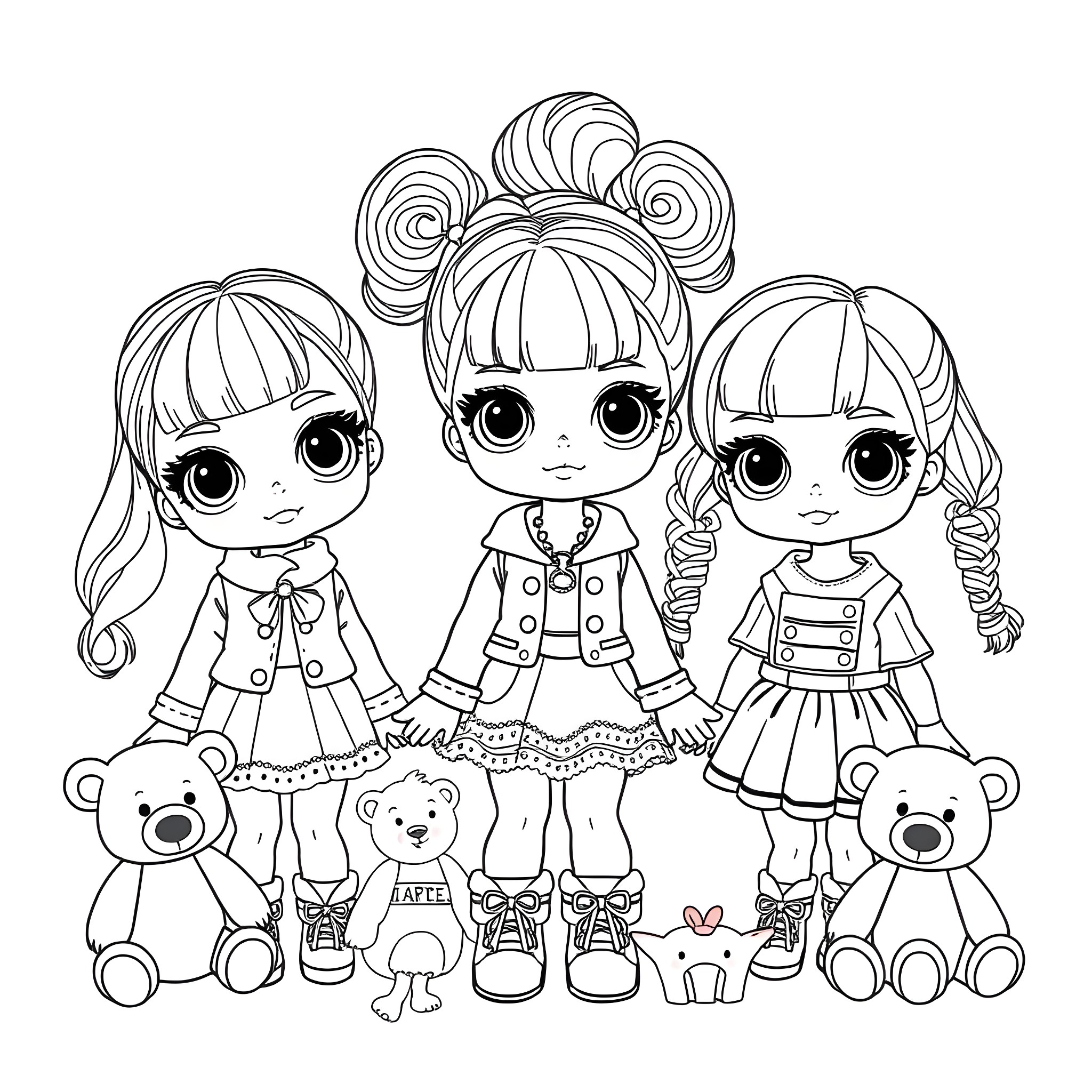 80 Best Doll Coloring Pages (Free Printable PDFs)