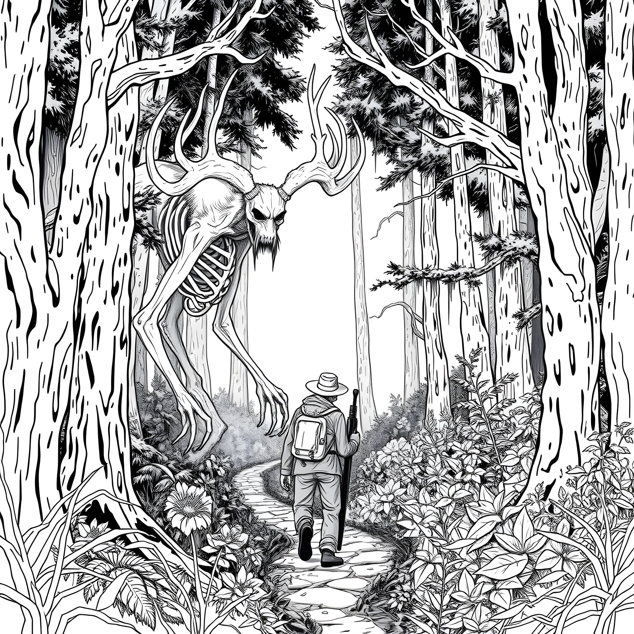 230 Best Wendigo Coloring Pages (Free Printable PDFs)