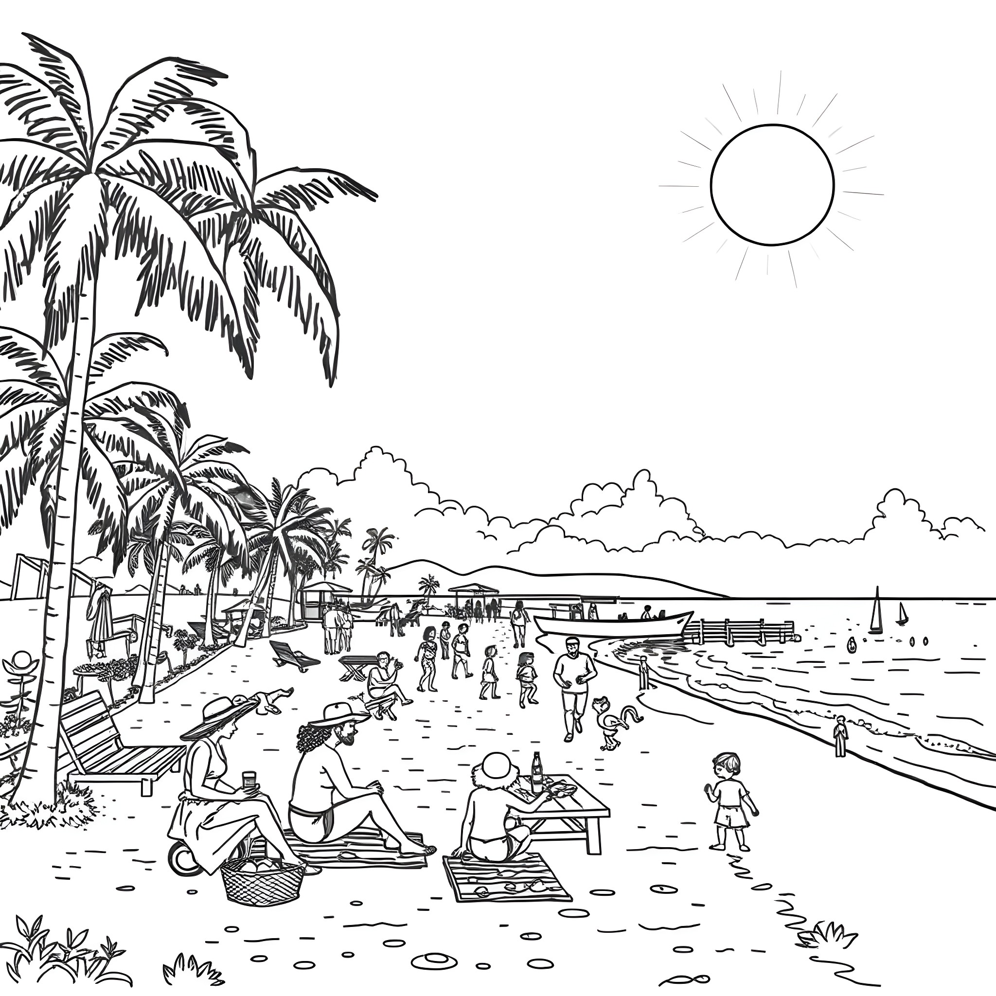 Best Summer Coloring Pages (Free Printable PDF)