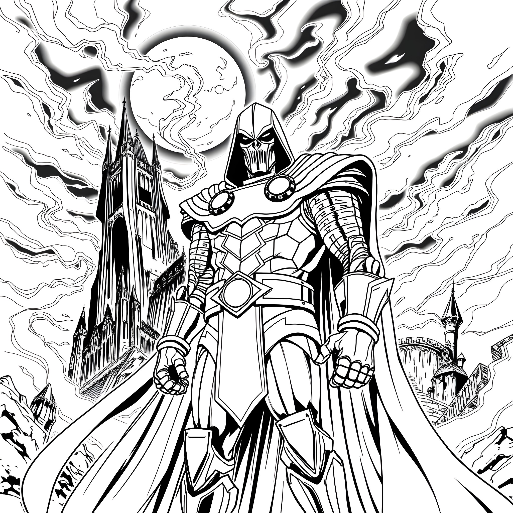 31 Best Doctor Doom Coloring Pages (Free Printable PDFs)