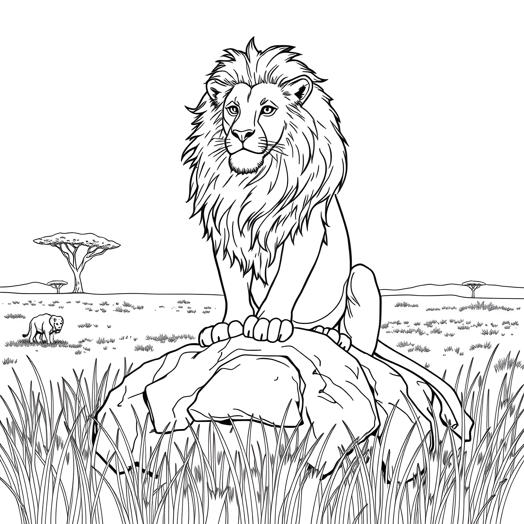 50 Best Lion Coloring Pages (Free Printable PDFs)