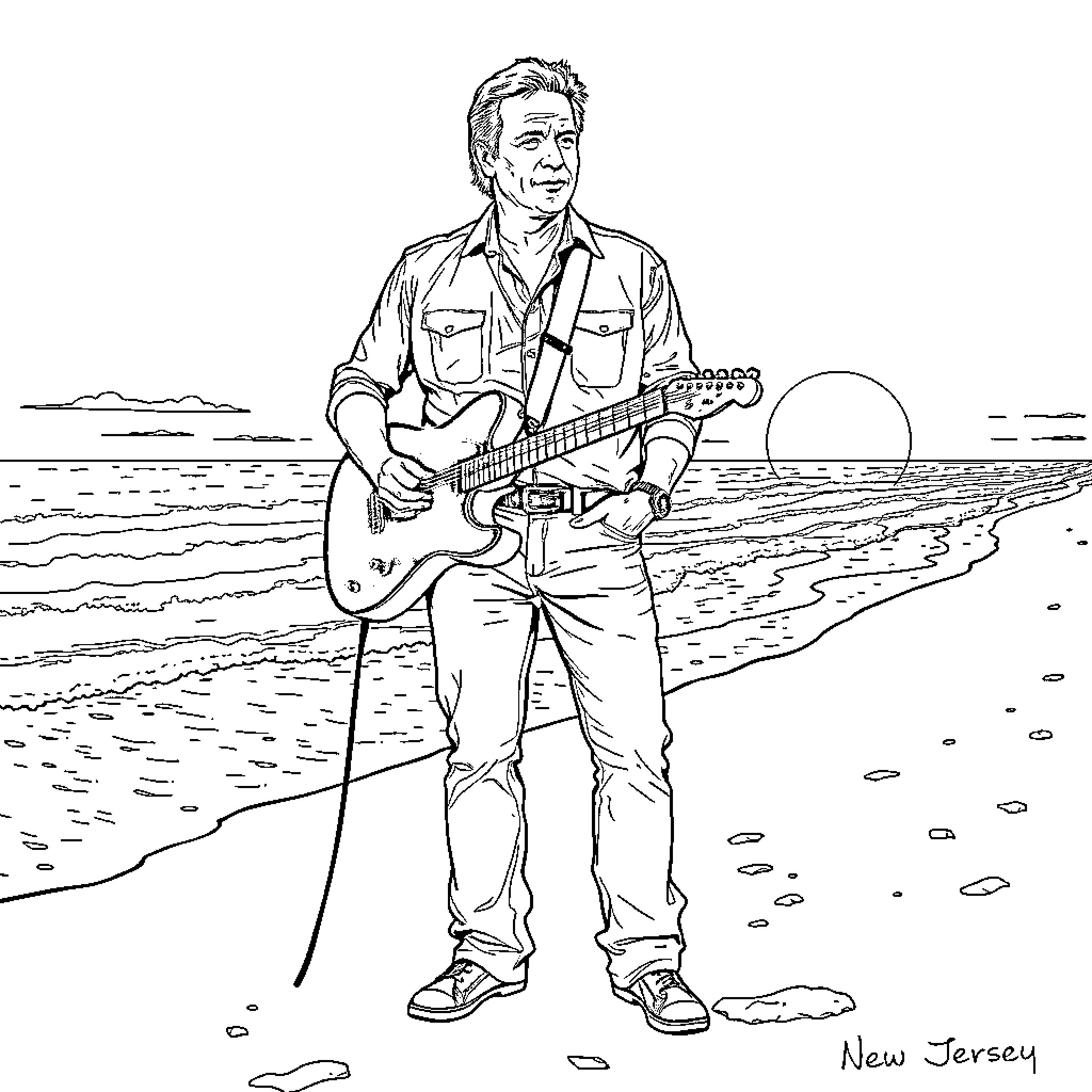 Best Bruce Springsteen Coloring Pages (Free Printable PDF)