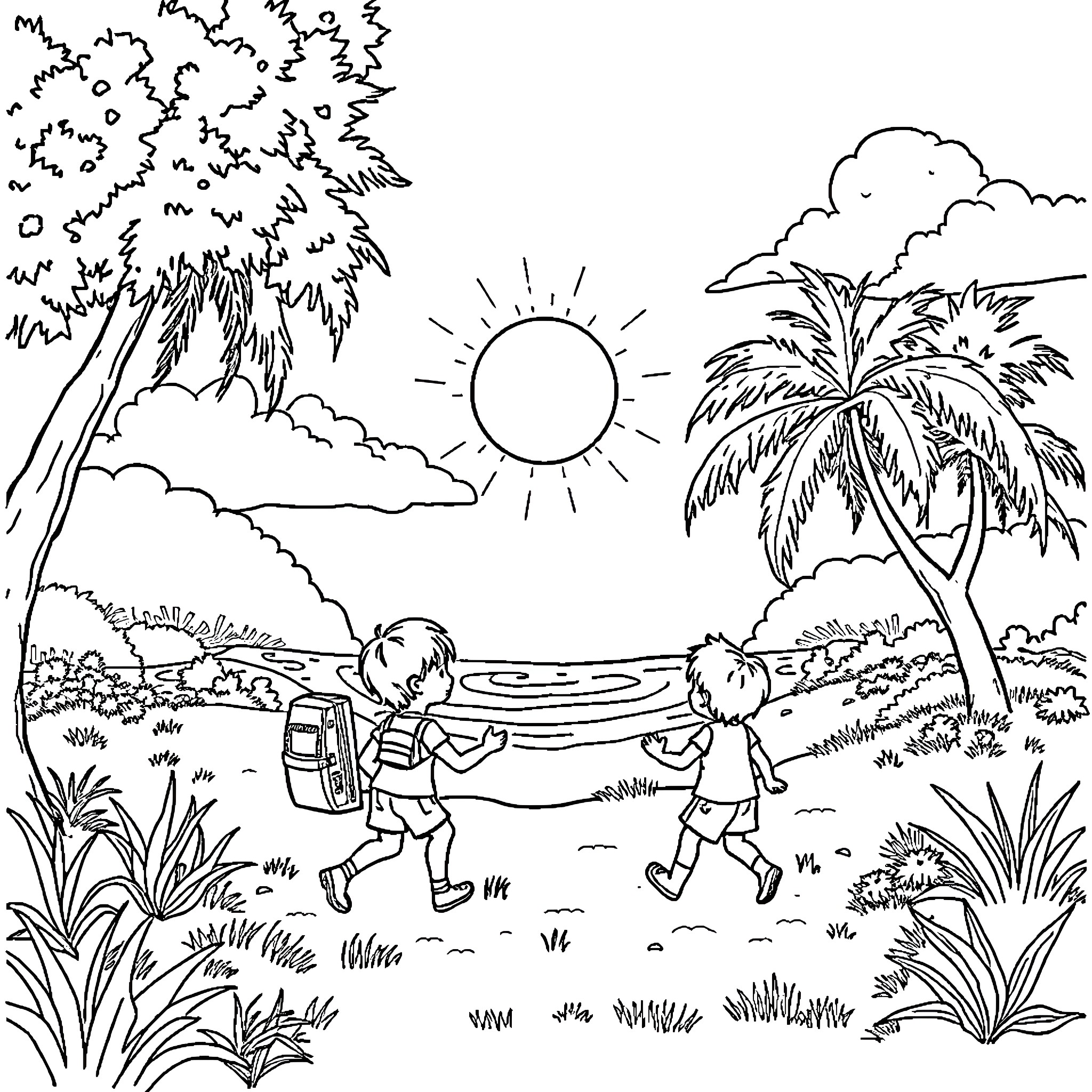 Best Summer Coloring Pages (Free Printable PDF)