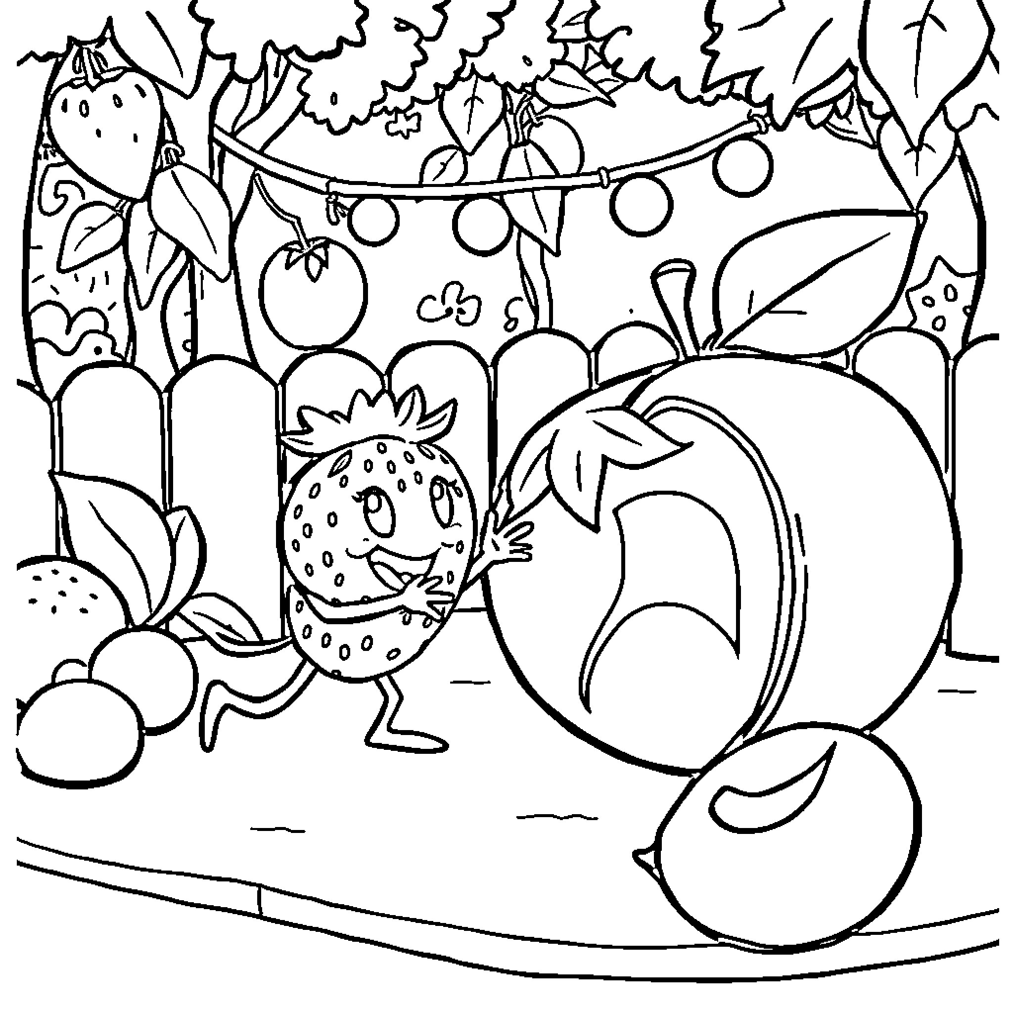 Best Strawberry Coloring Pages (Free Printable PDF)