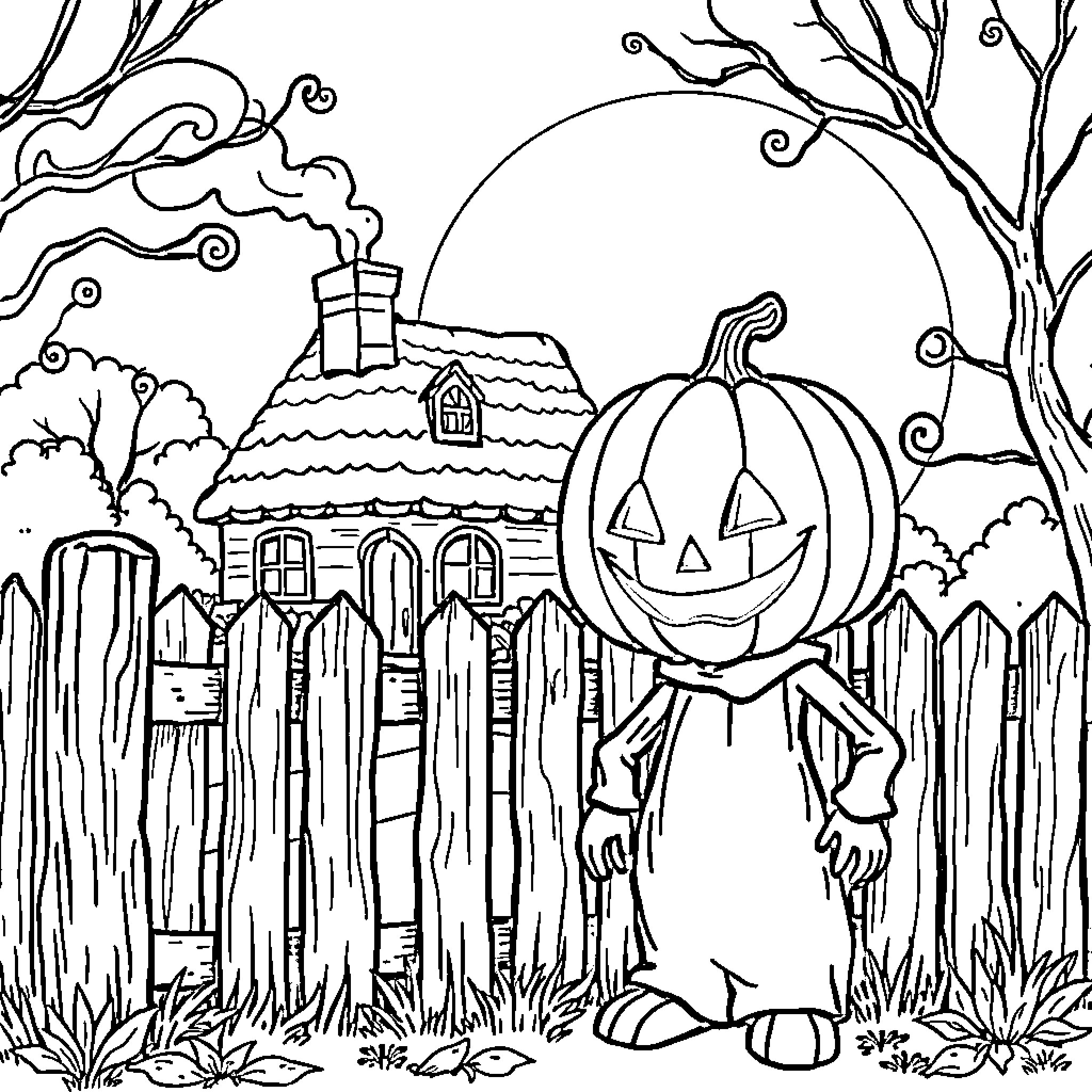 Best Pumpkin Man Coloring Pages (Free Printable PDF)