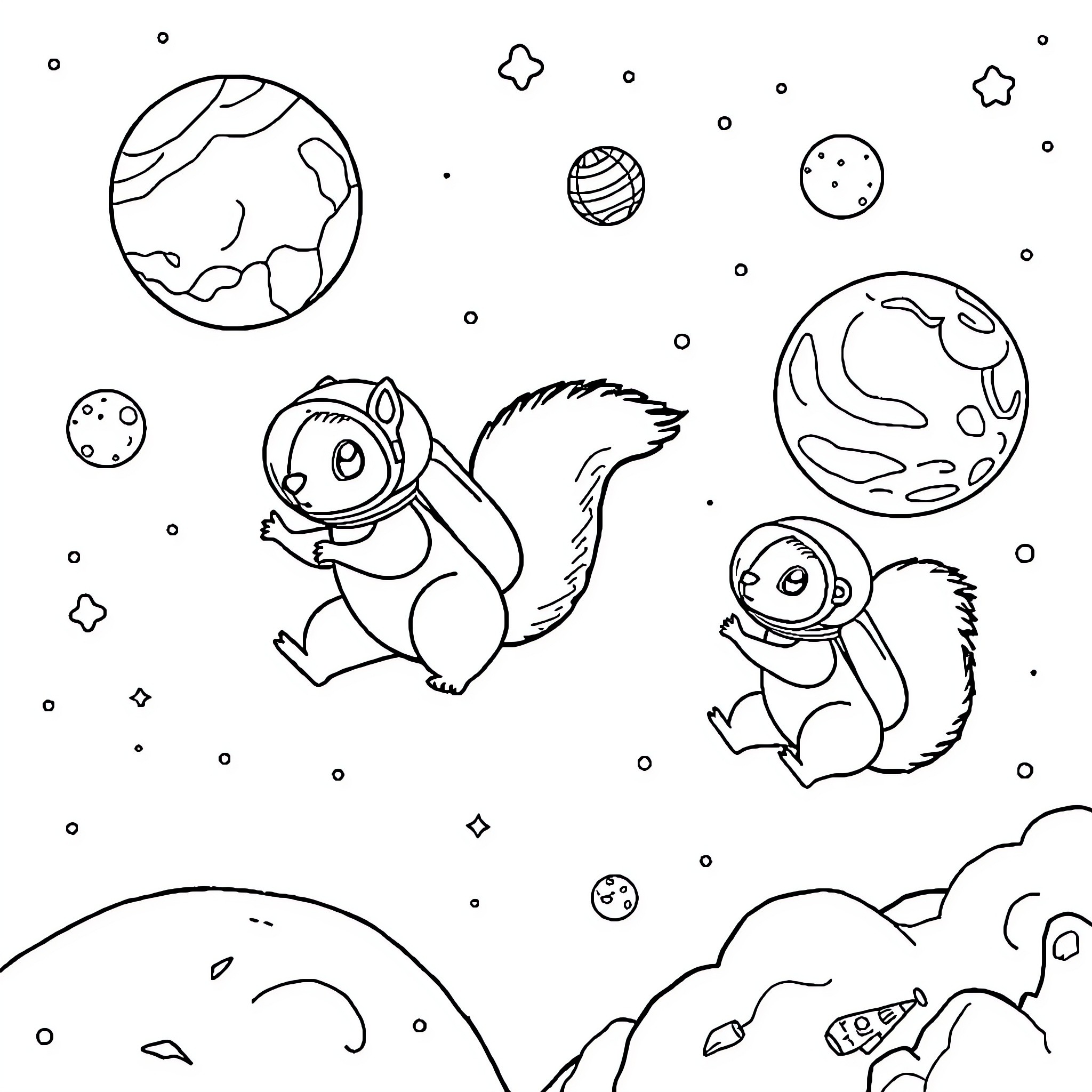 210 Best Squirrel Coloring Pages (Free Printable PDFs)