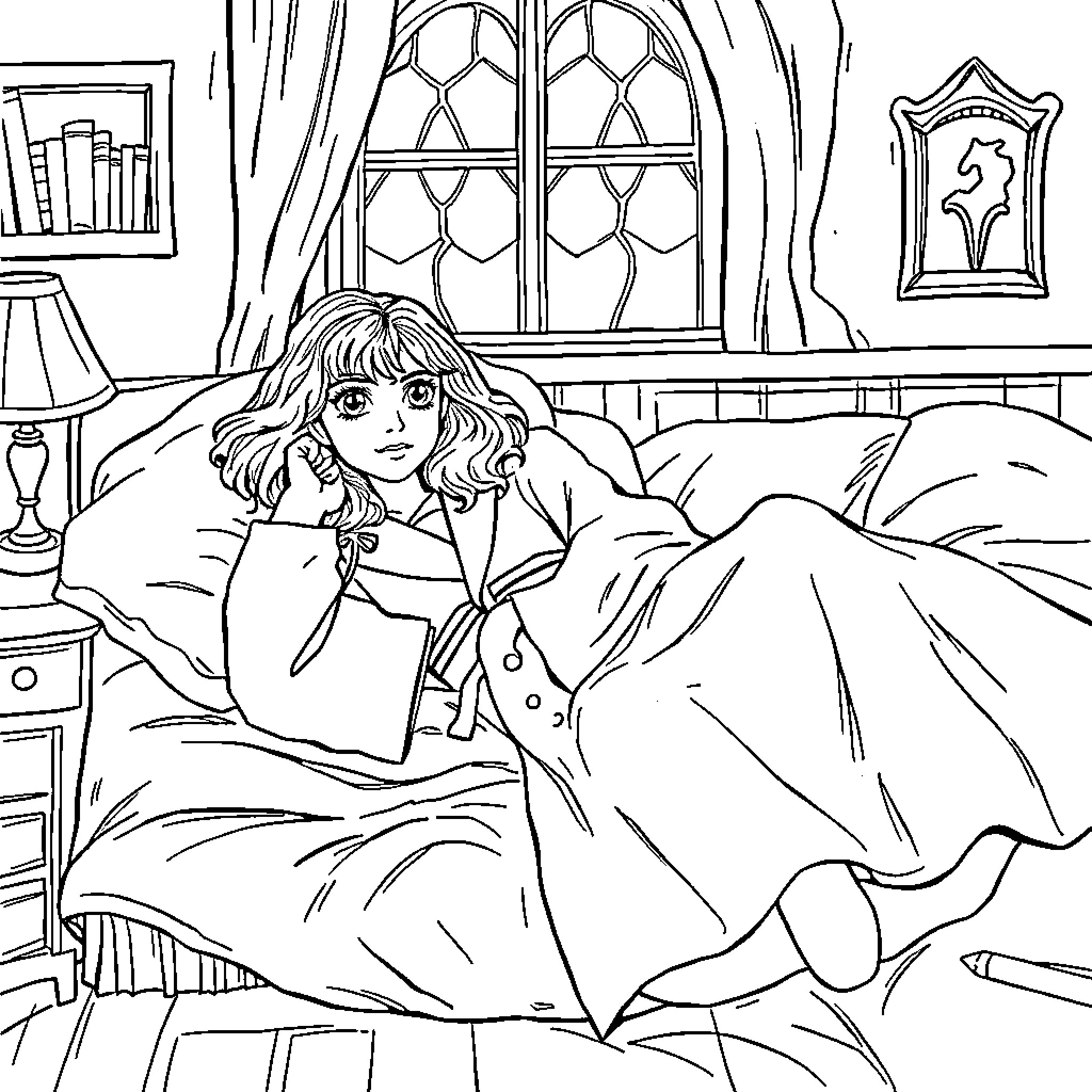 Best Hermione Granger Coloring Pages (Free Printable PDF)