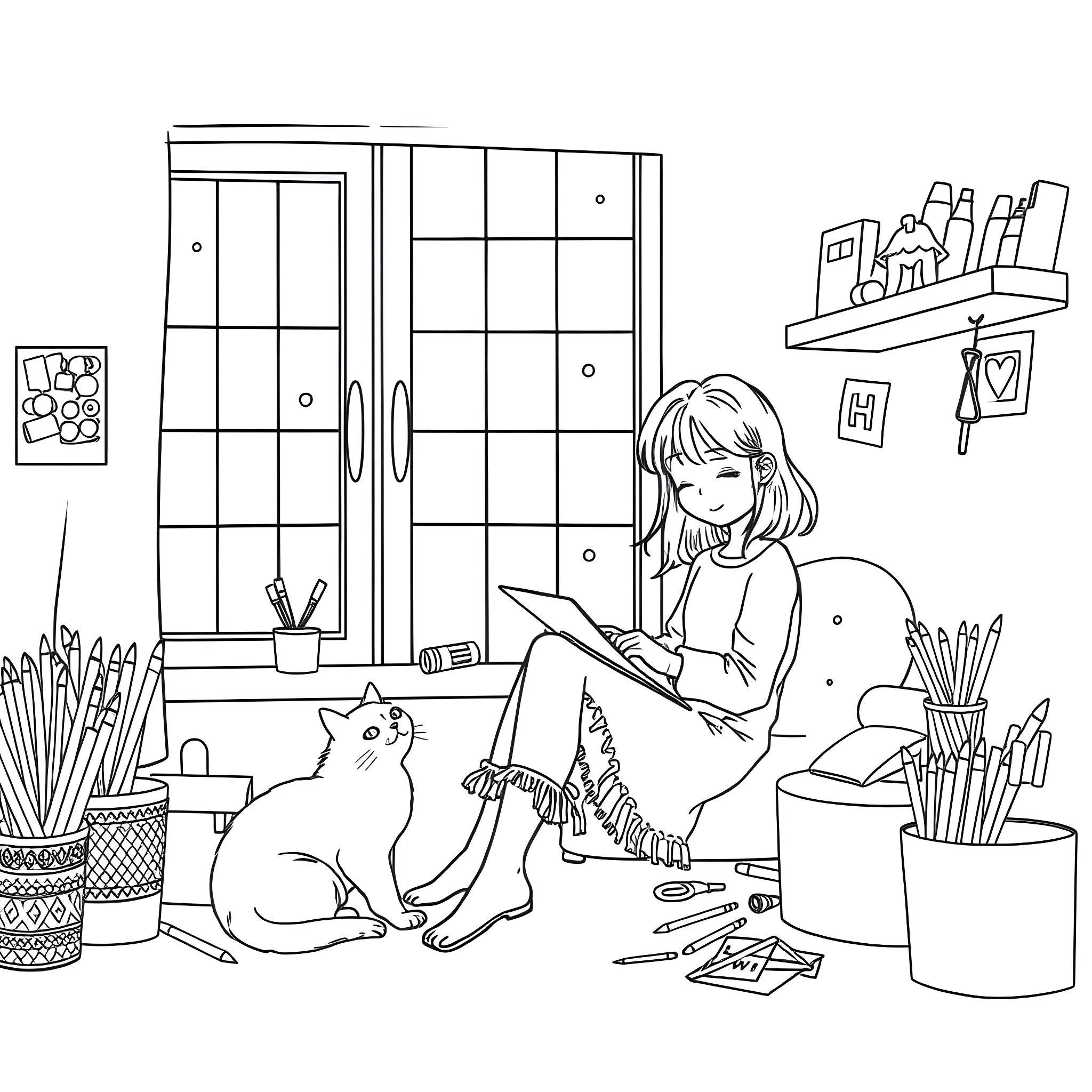 243 Best Girl Coloring Pages (Free Printable PDFs)