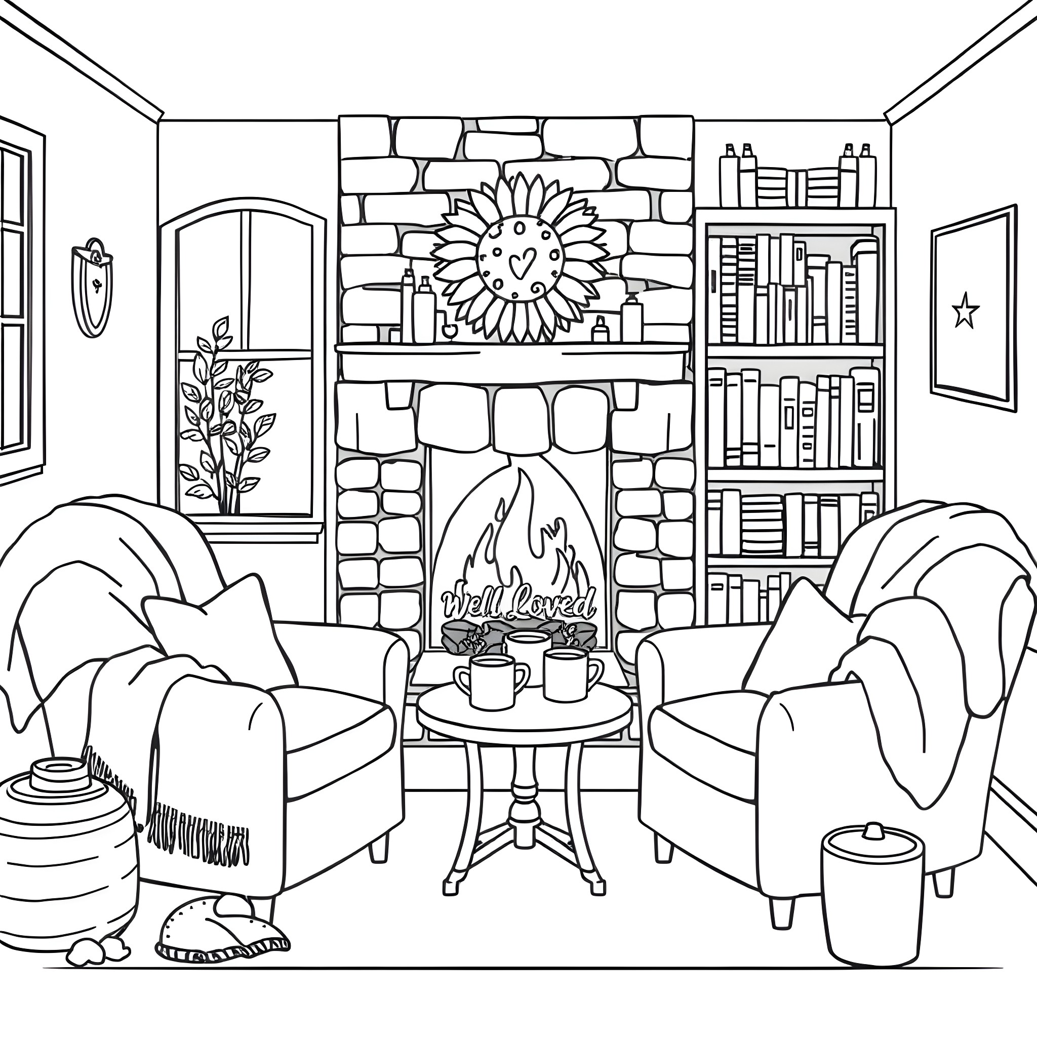 7 Best Cozy Coloring Pages (Free Printable PDFs)
